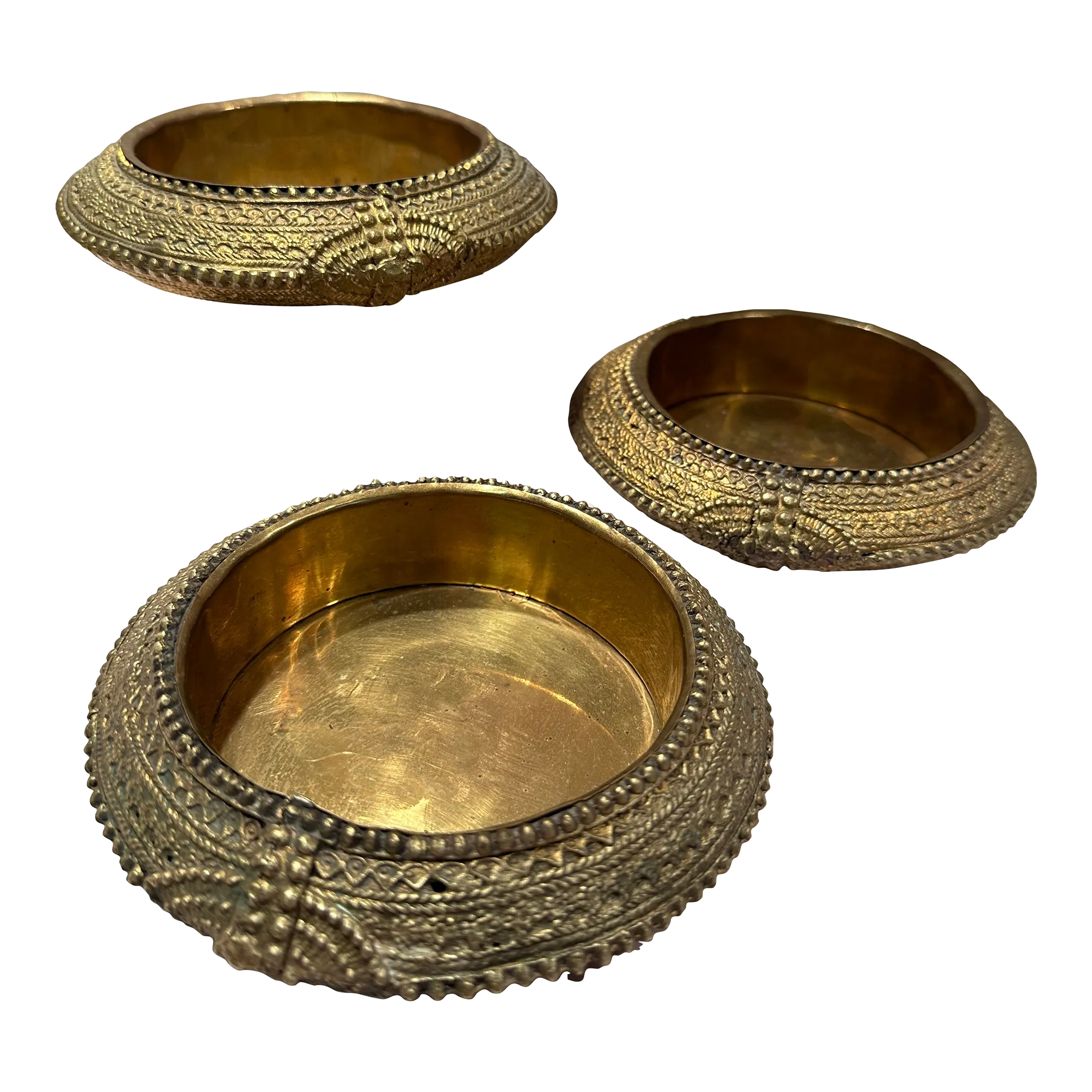 Set of 3 South Asian Bowls Made From Raj Style Traditional Ankle ...