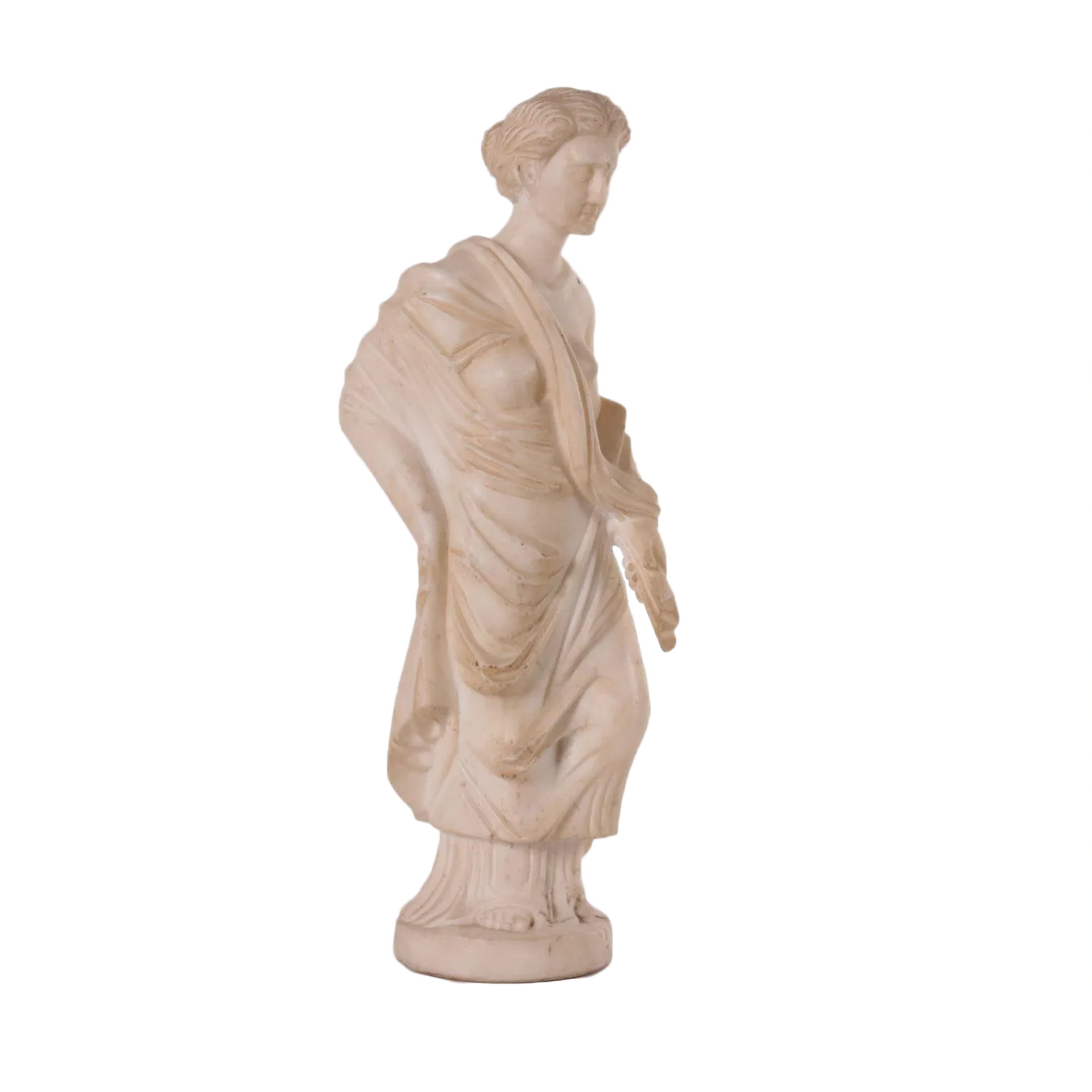 Sculpture of a Roman Matron in White Marble, Italy, 19th Century | Chairish