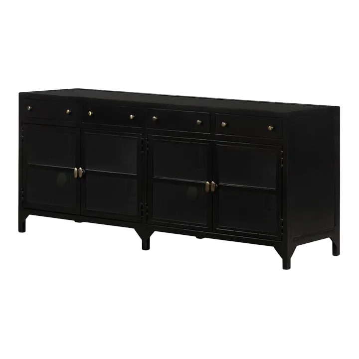 Shadow Box Media Console | Chairish