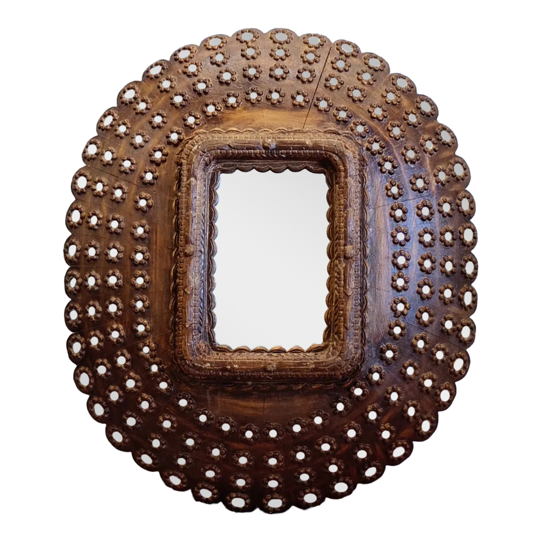 Early 2000s Peacock Mirror | Chairish