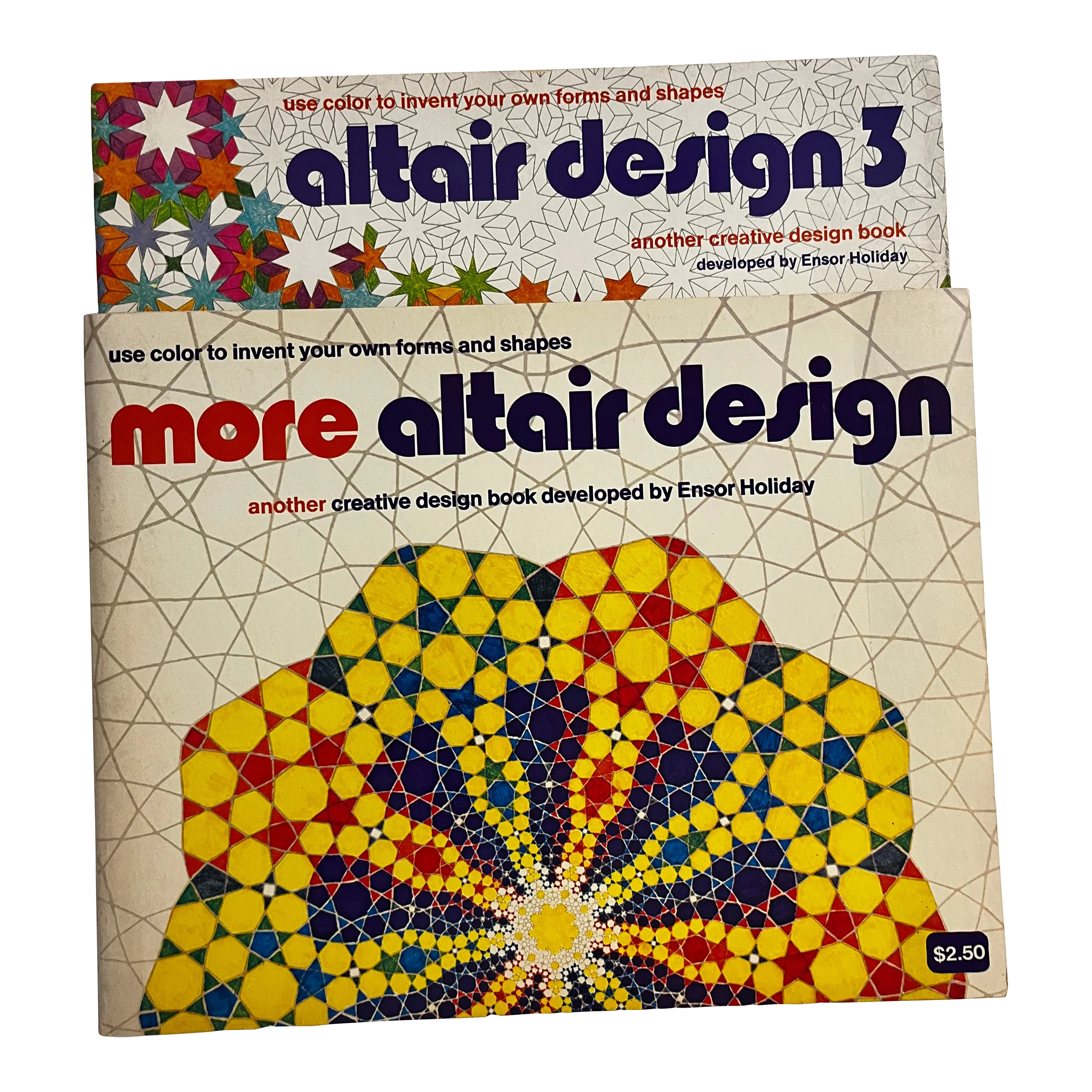1970s Altair Design Coloring Books- Set of 2 | Chairish