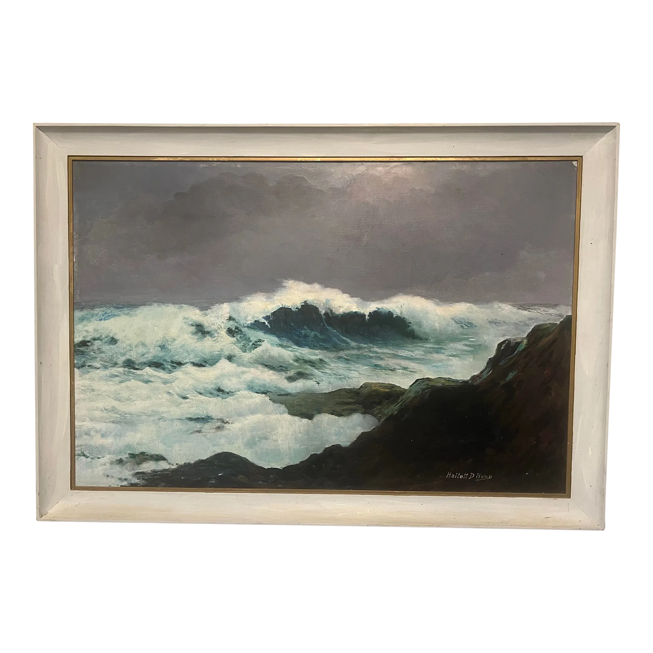 1940s, Hallet D Howe (1894-1966), Large Early Mid Century Painting on ...