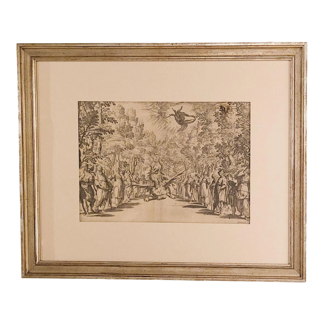 Agostino Carracci Engraving of Stage Set for the Marriage of Ferdinand ...