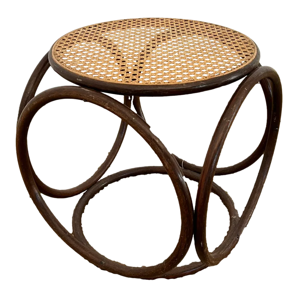 Midcentury Bentwood Side Table | Chairish