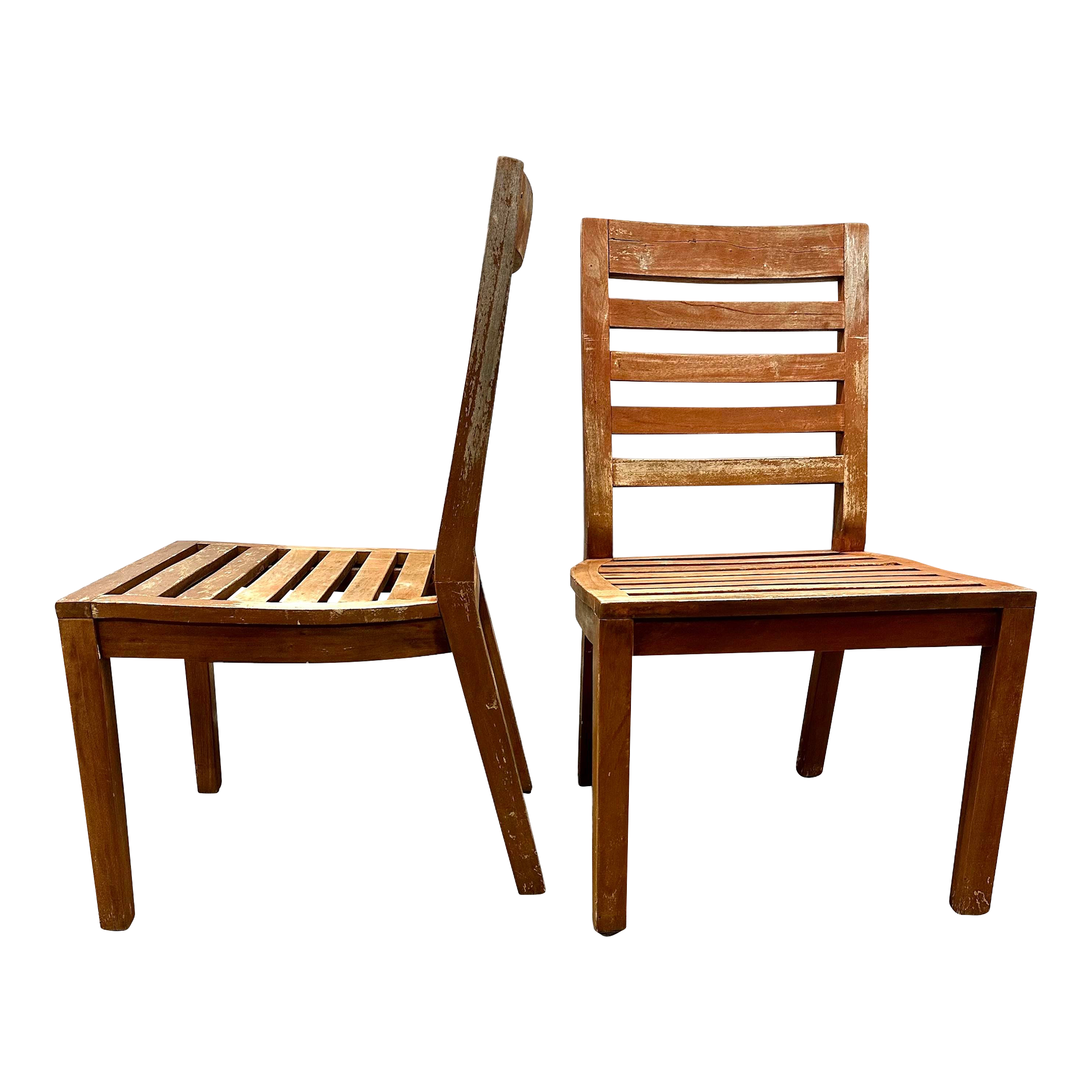 Smith & Hawken Hardwood Natural Wood Patio Dining Chairs - Set of 2 ...