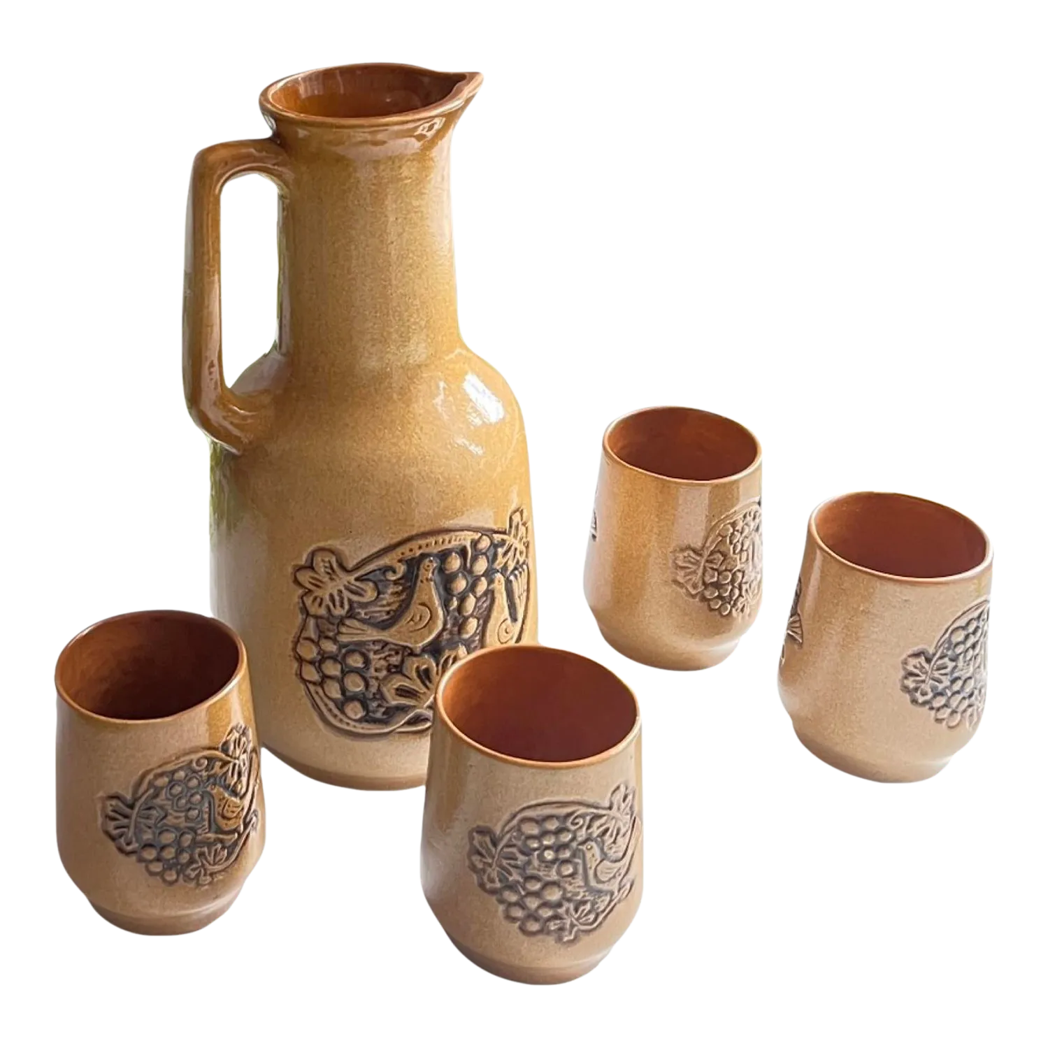Stoneware Set for Cold Drinks Poland 1970s | Chairish
