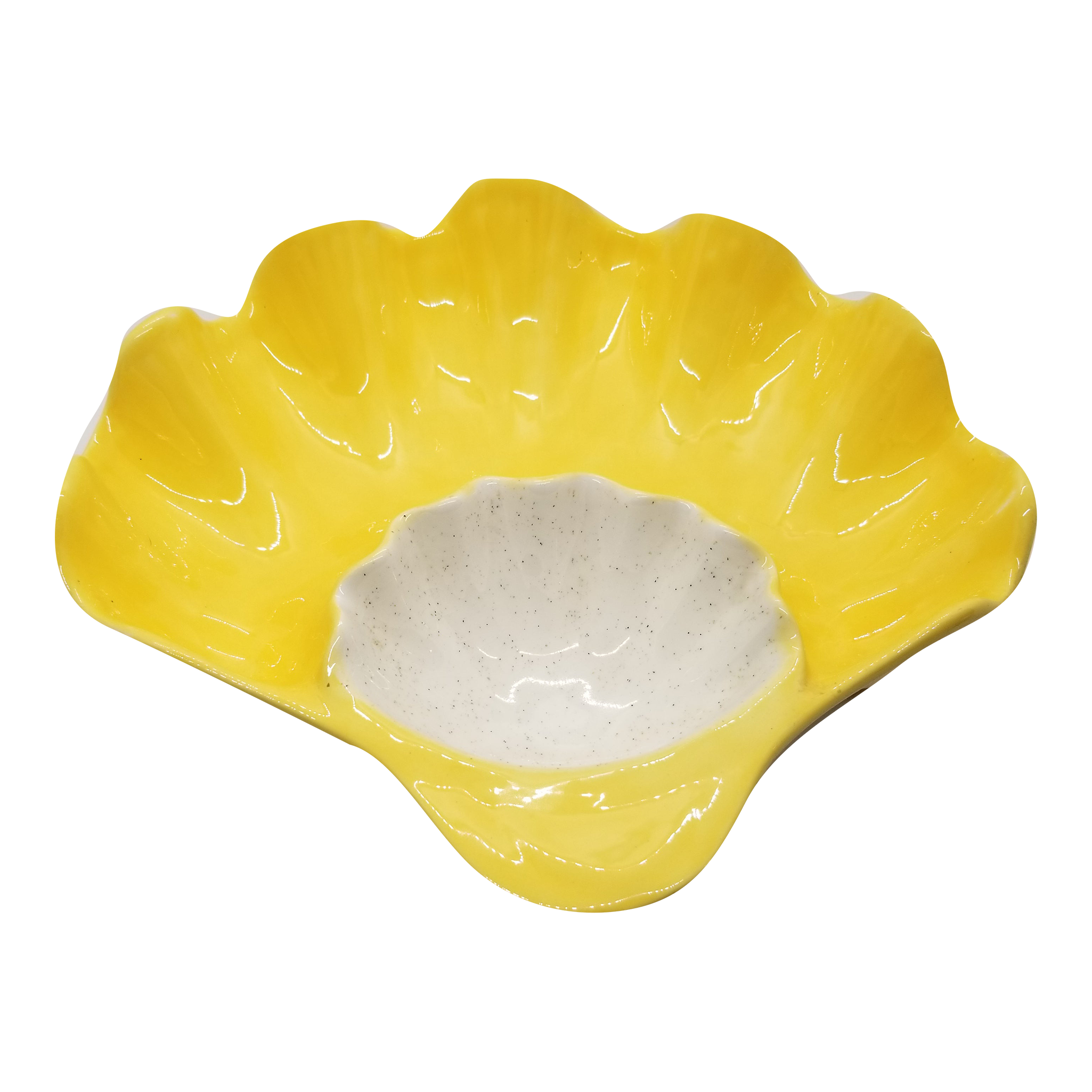 1980s Seaside Motif Ceramic Serving Shell | Chairish