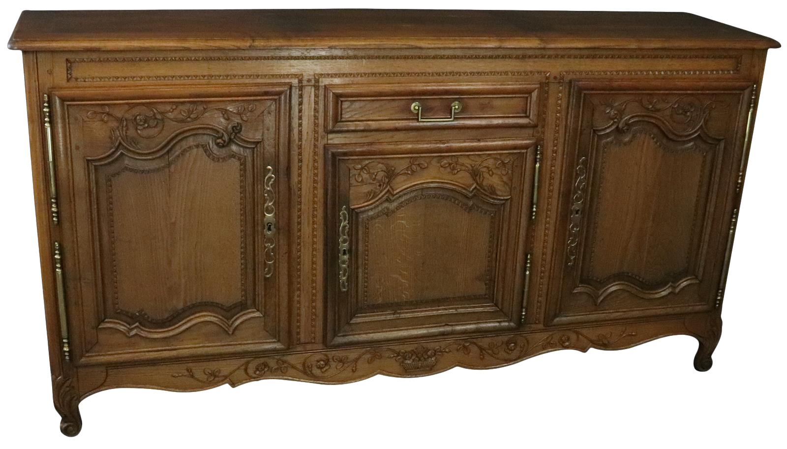 Sideboard Normandy Antique French 1890 Carved | Chairish