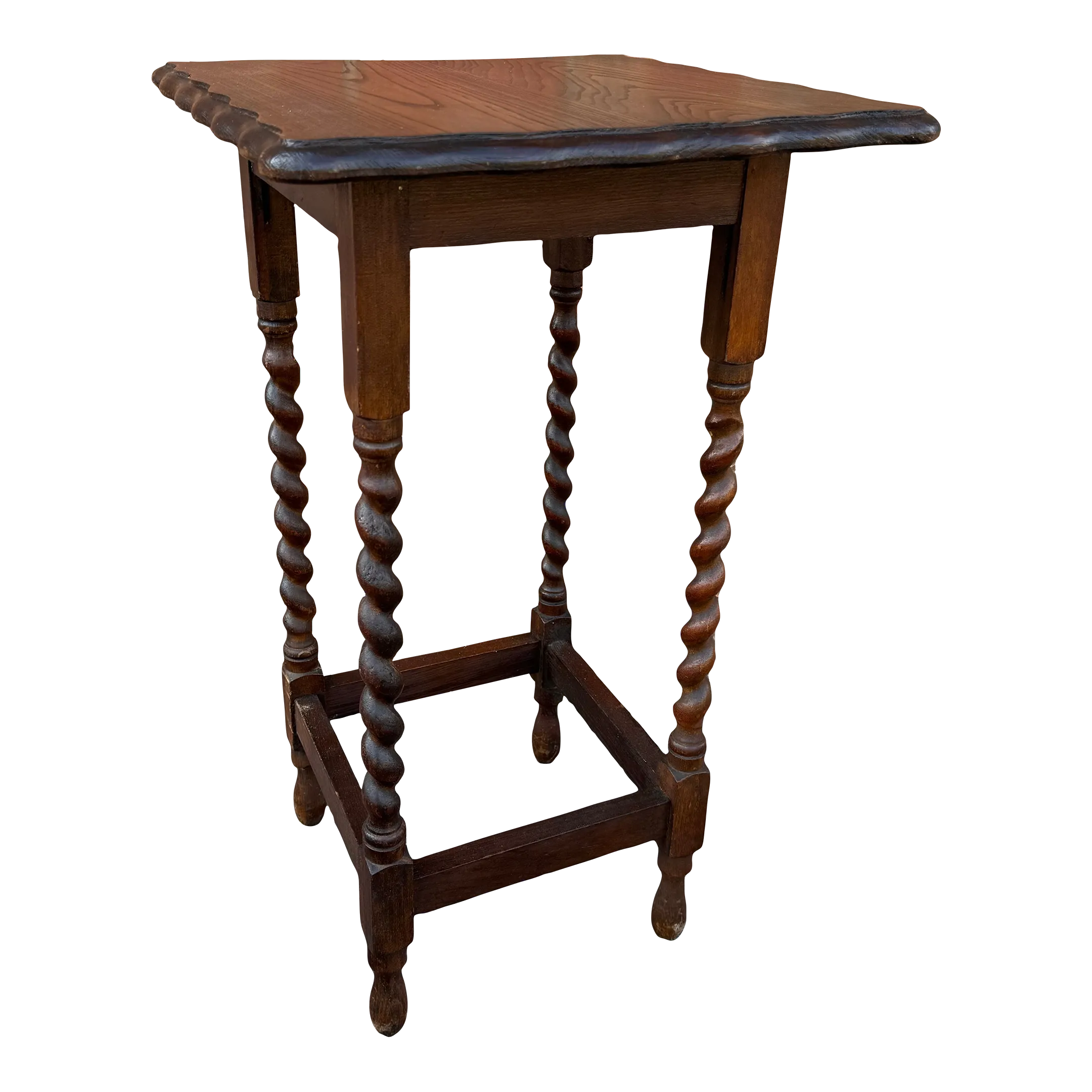 Antique barley twist side table store