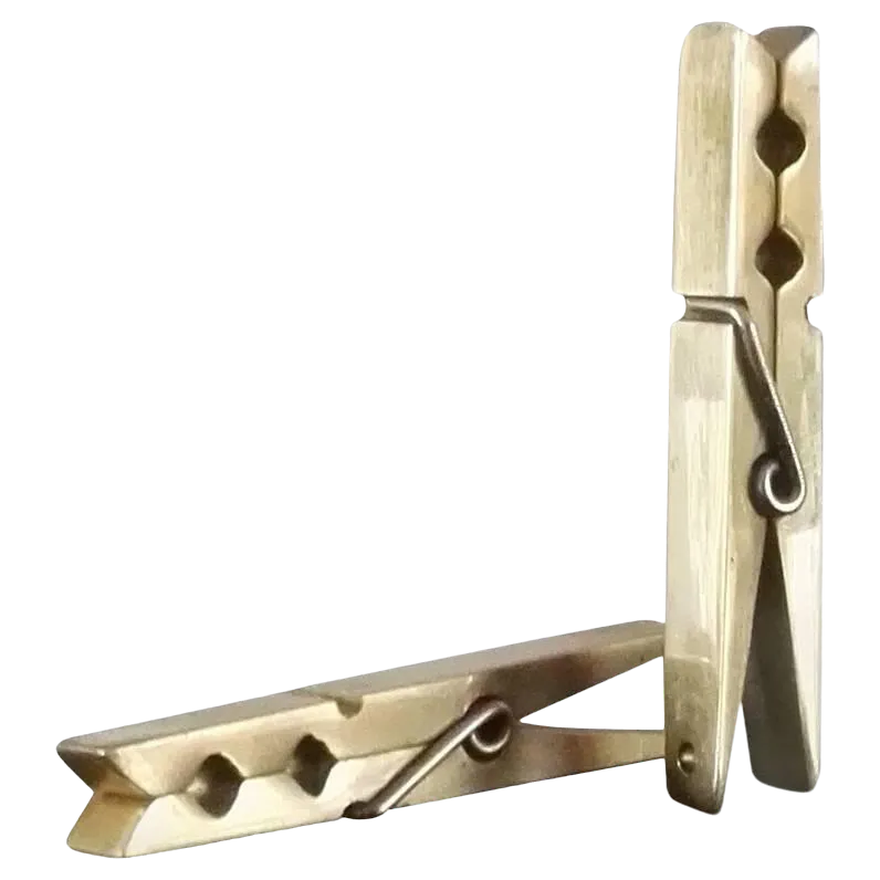 1970s Solid Bronze Mail Clips, France - a Pair | Chairish