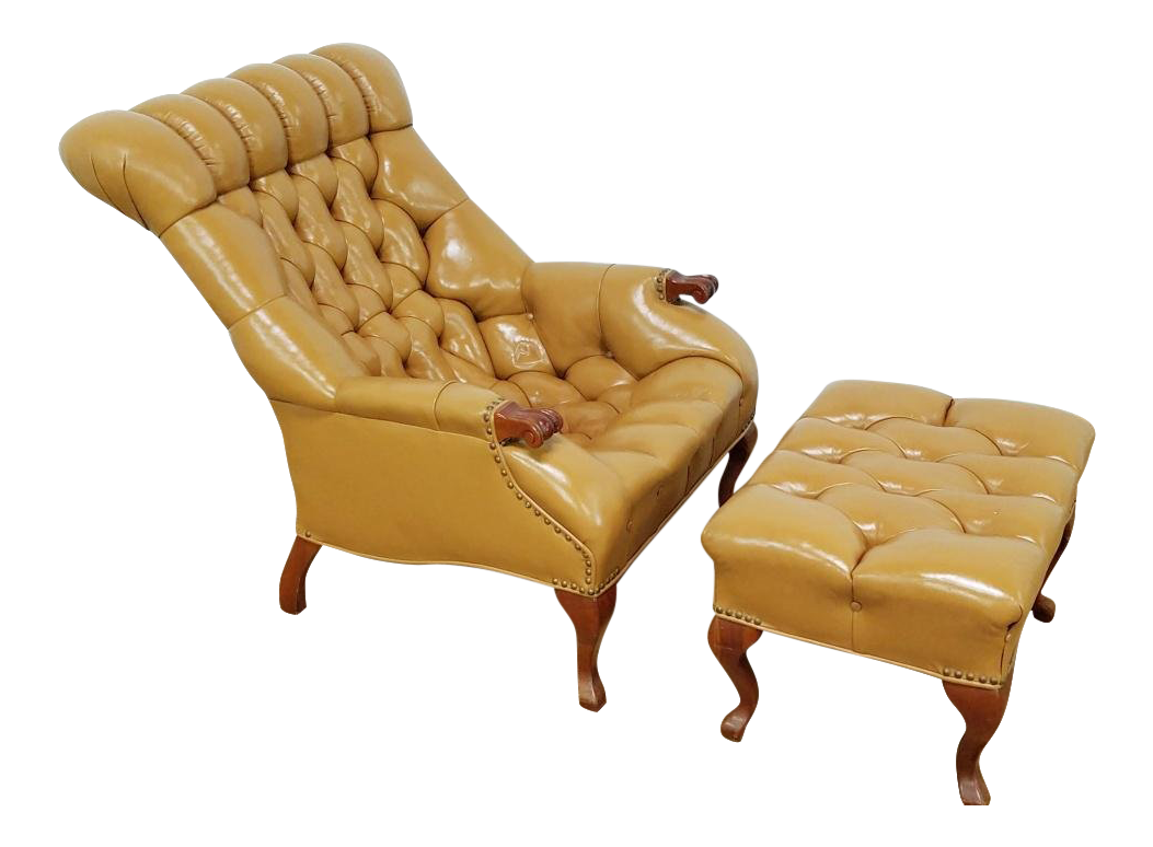 1960s Vintage Carl Forslund Leather Rip Van Lee Lounge Chair and ...