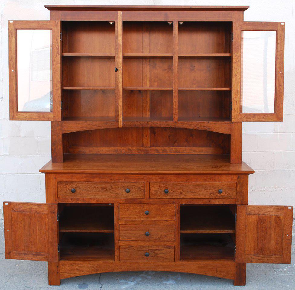 Craftsman Style Hutch in Cherrywood