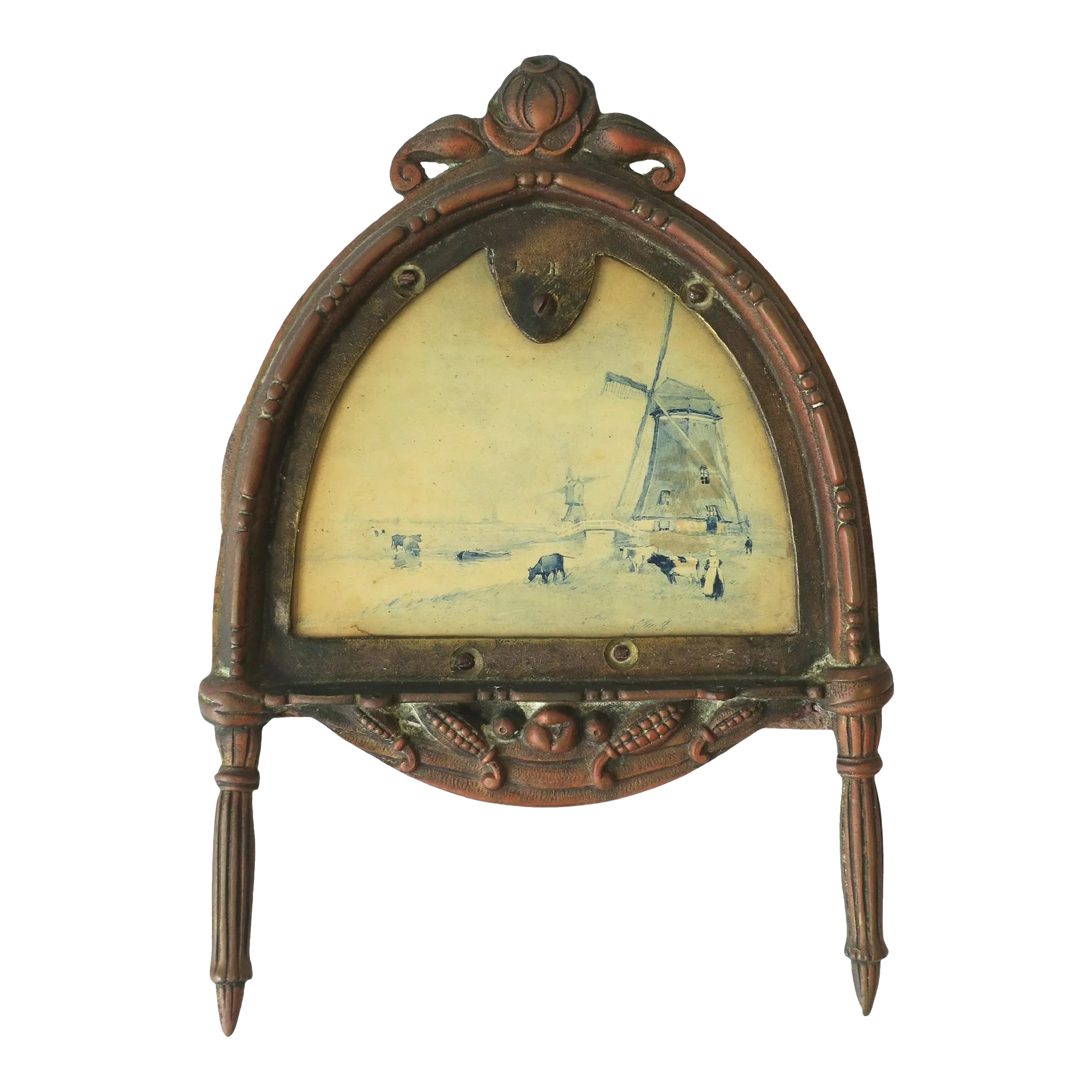 Blue and White Dutch Holland Wall Art with Windmill and Farm Design ...