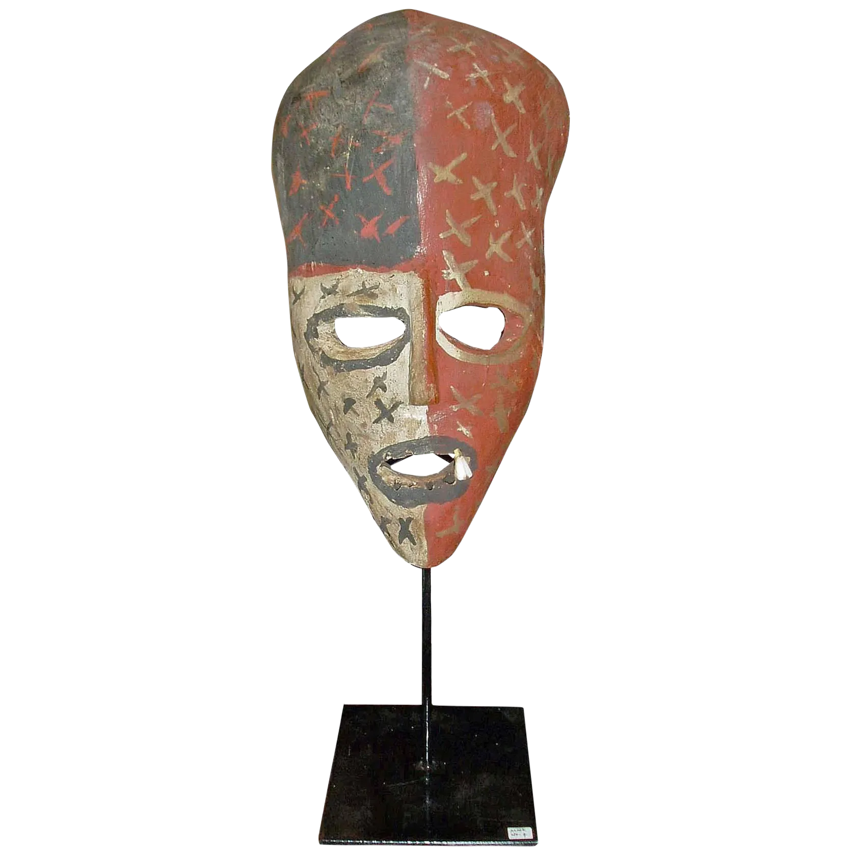 Tribal Wood Mask | Chairish