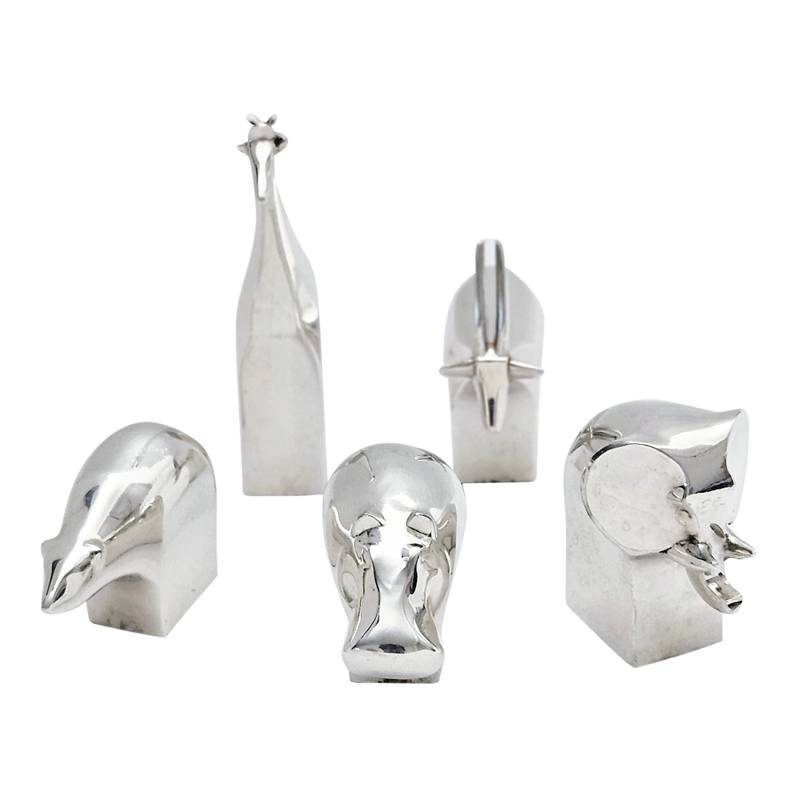 1970s Dansk Modernist Animal Figure Paperweight Silver Plated by Gunnar ...