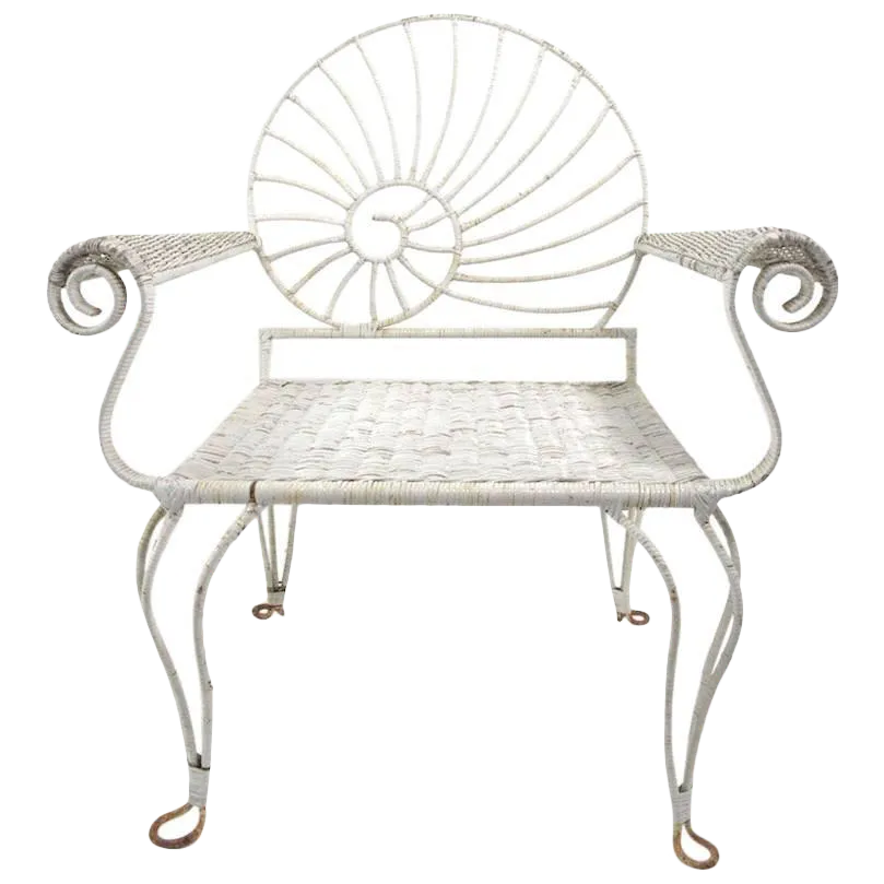 Nautilus Shell Back Arm Lounge Chair | Chairish