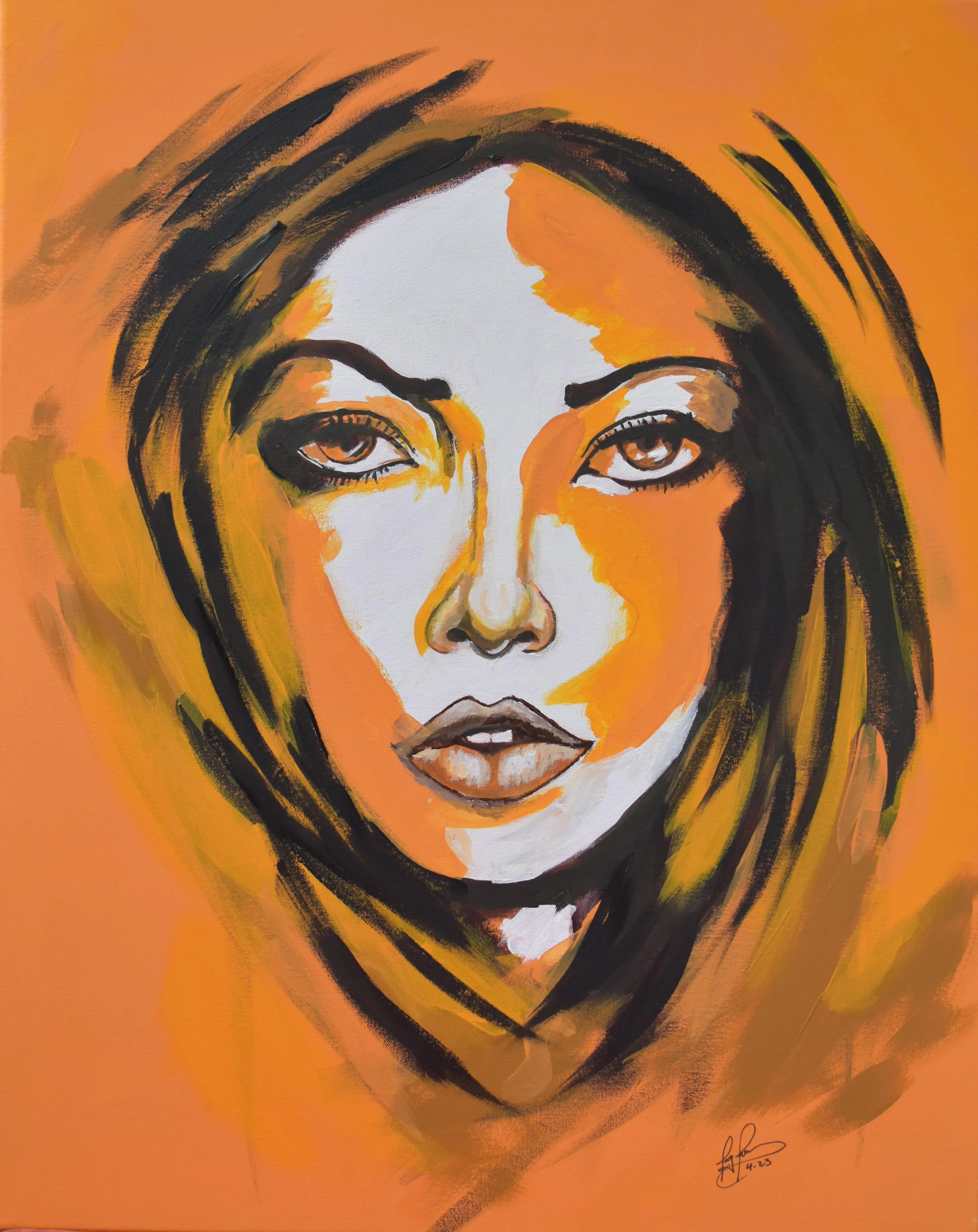 Amber Serenity: A Minimalist Ode to Orange. By Percy A. Rivera | Chairish