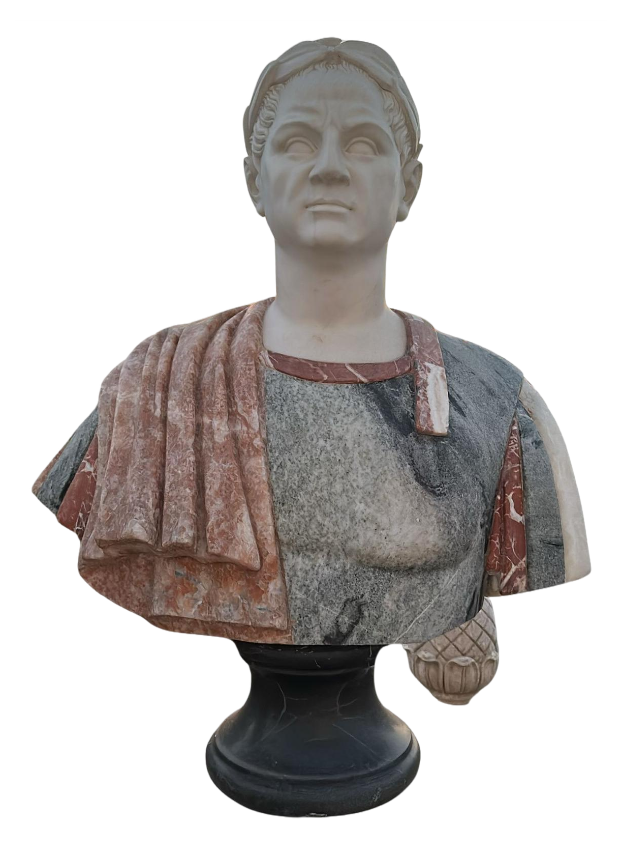 Huge Bust of Roman Emperor, 1950, Marble | Chairish