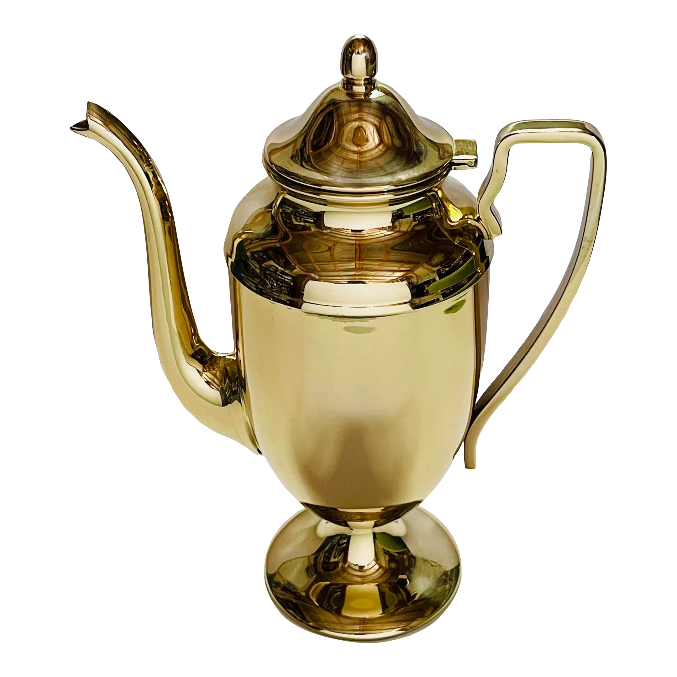 Vintage Dirilyte Gold-Tone Coffee Pot | Chairish