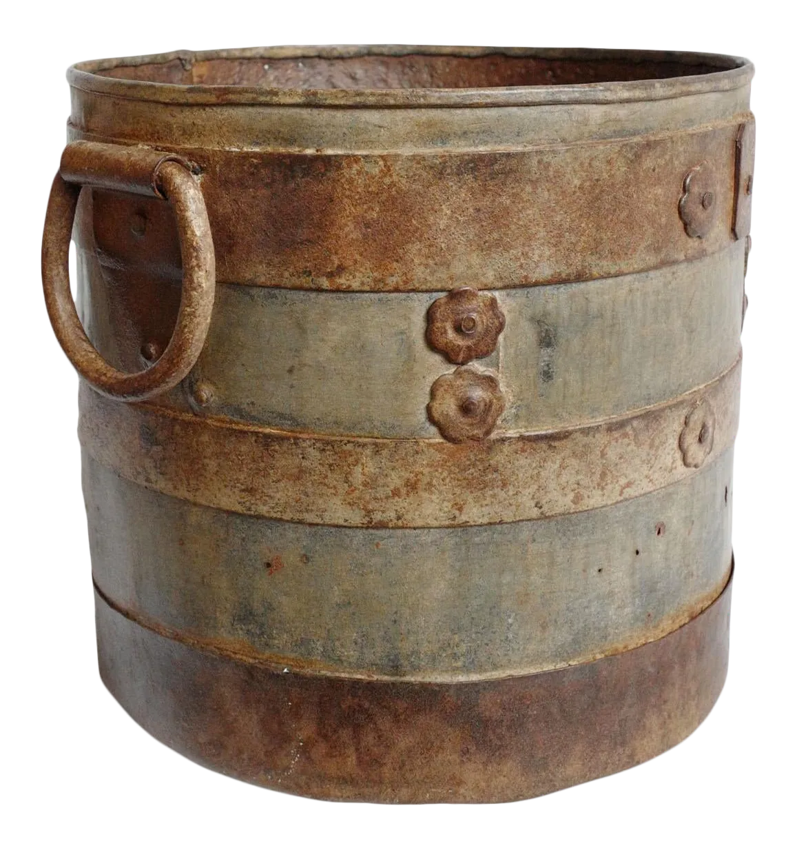 Vintage Iron Bucket | Chairish