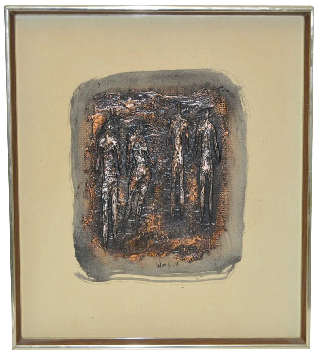 Charles Ware Mid Modernist Painting | Chairish