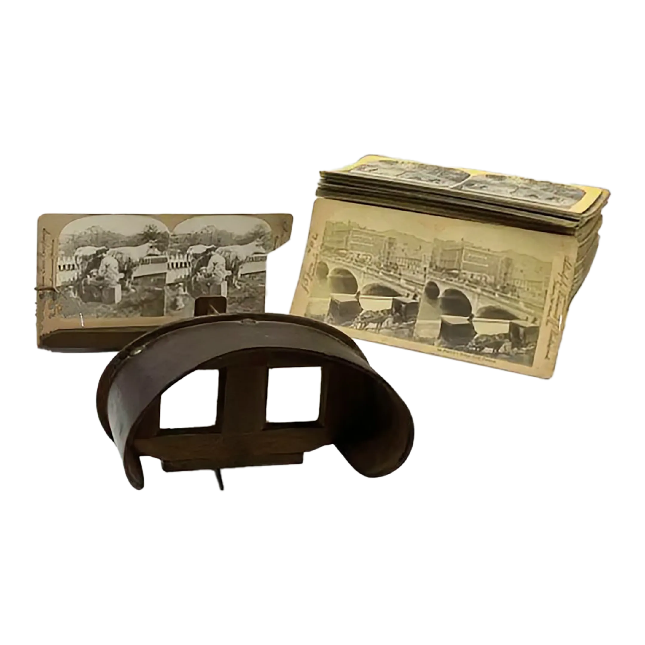 Antique Stereoscope Patent June 2, 1874 With 43 Slide Cards | Chairish