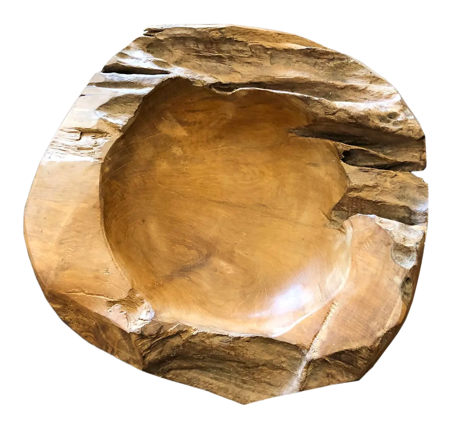 Teak Root Bowl 12" | Chairish