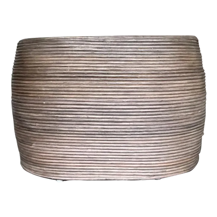 Vintage Coastal Pencil Reed Coffee Table | Chairish