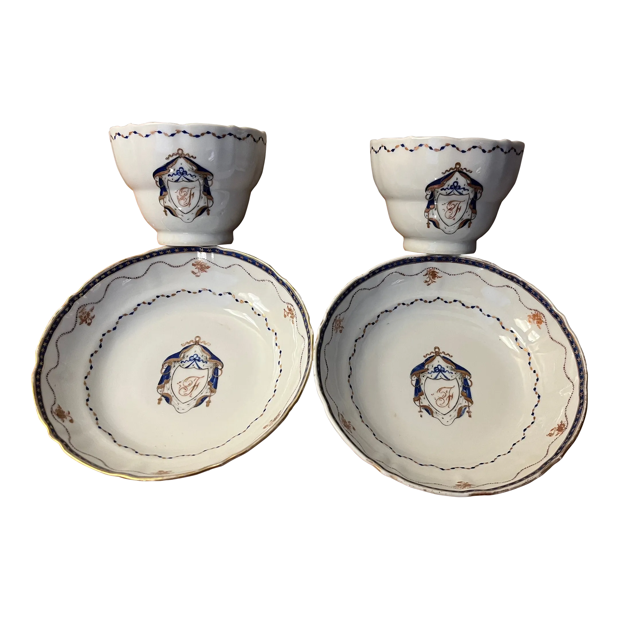 Antique Early 19th Century Chinese Export Porcelain Tea Cups and ...
