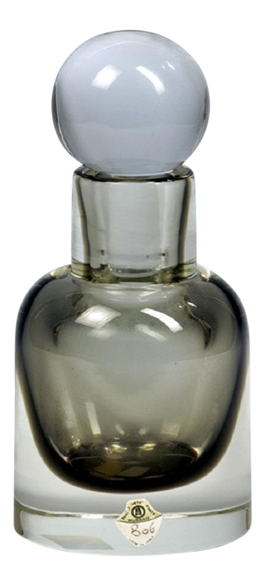 Vintage Seguso Sommerso Bottle, 1964 | Chairish