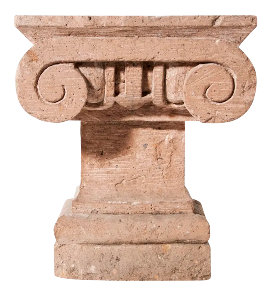 1970s Carved Stone Capital | Chairish