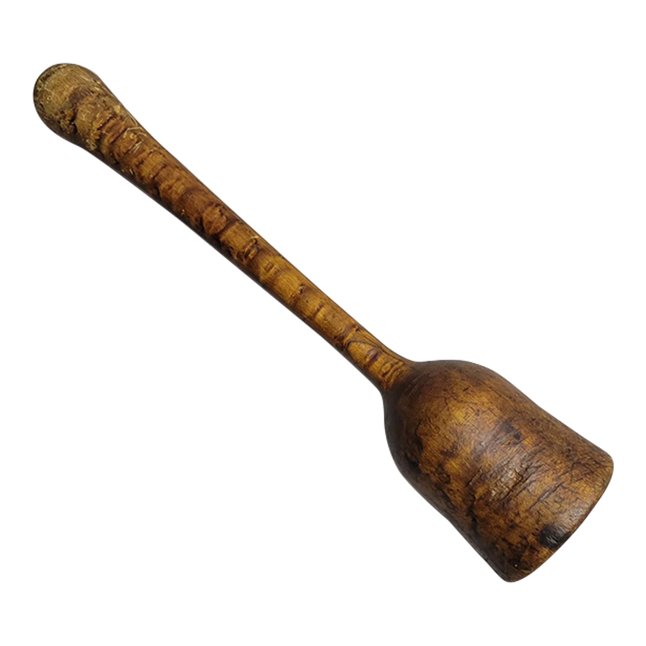 19th C Antique Primitive Burl Wood Masher | Chairish