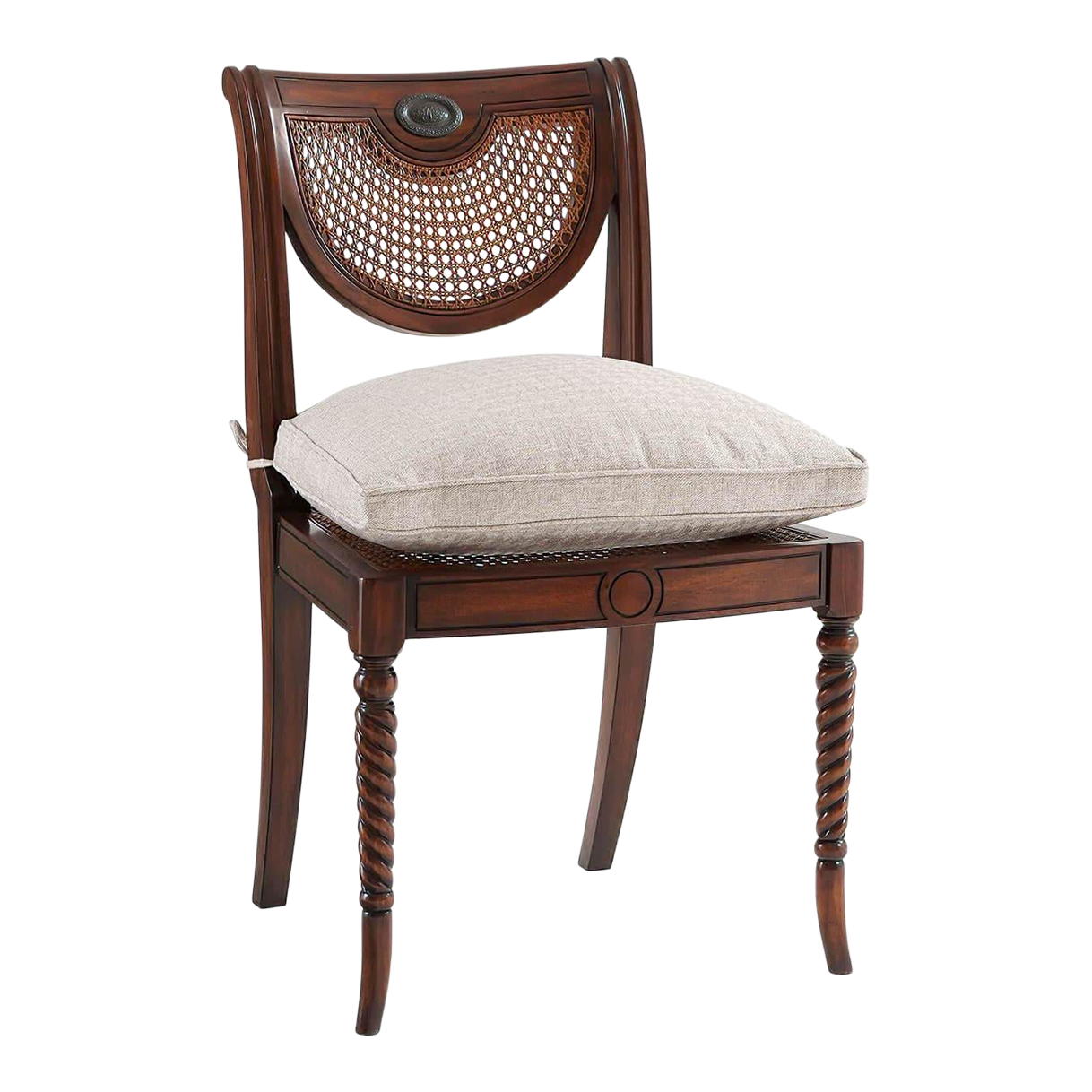 Regency Style Mahogany Side Chair | Chairish