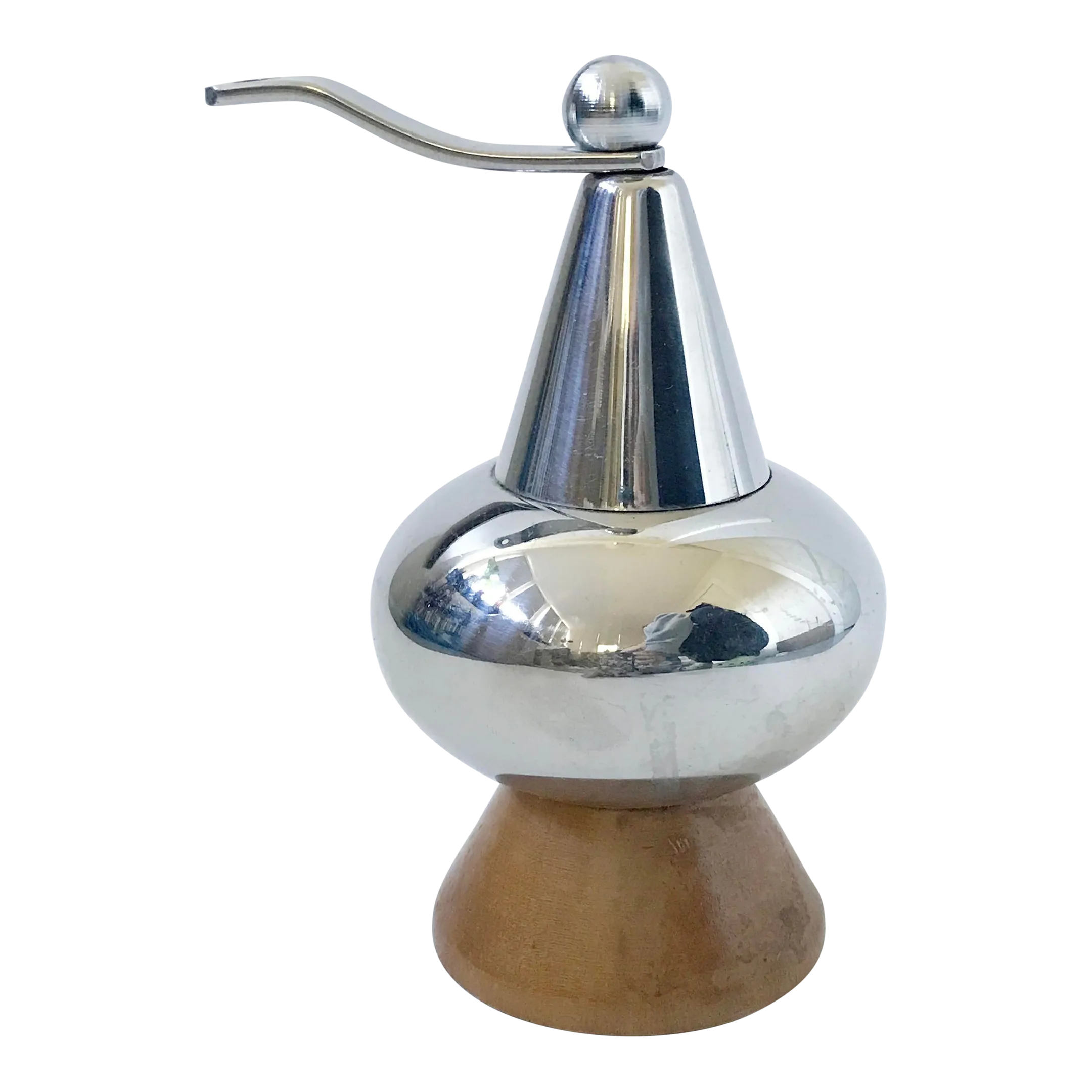 Vintage Postmodern Tupperware Metal and Wood Pepper Grinder Spice Hand ...