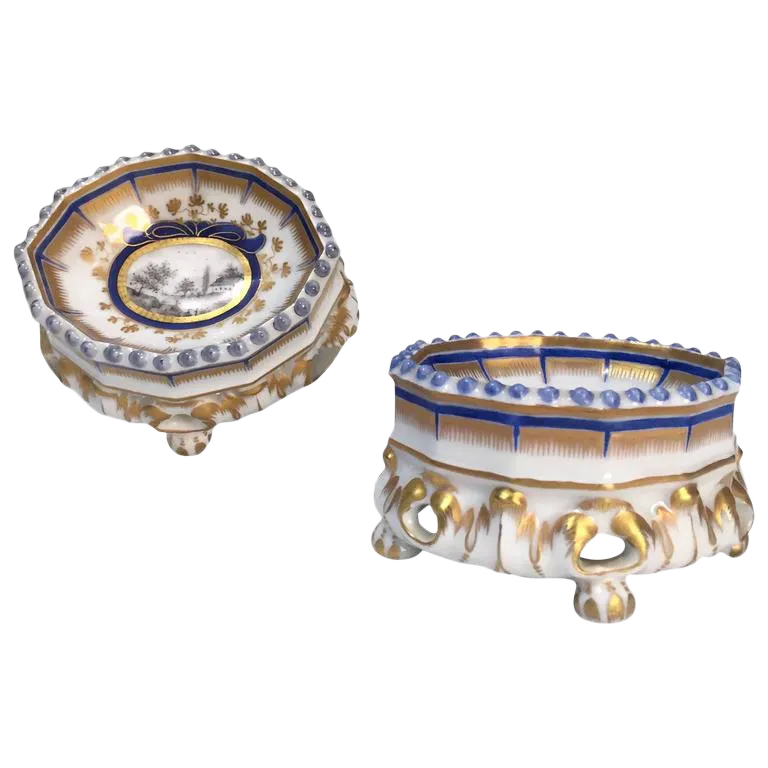 19th Century Nymphenburg Master Salt Cellars - A Pair | Chairish