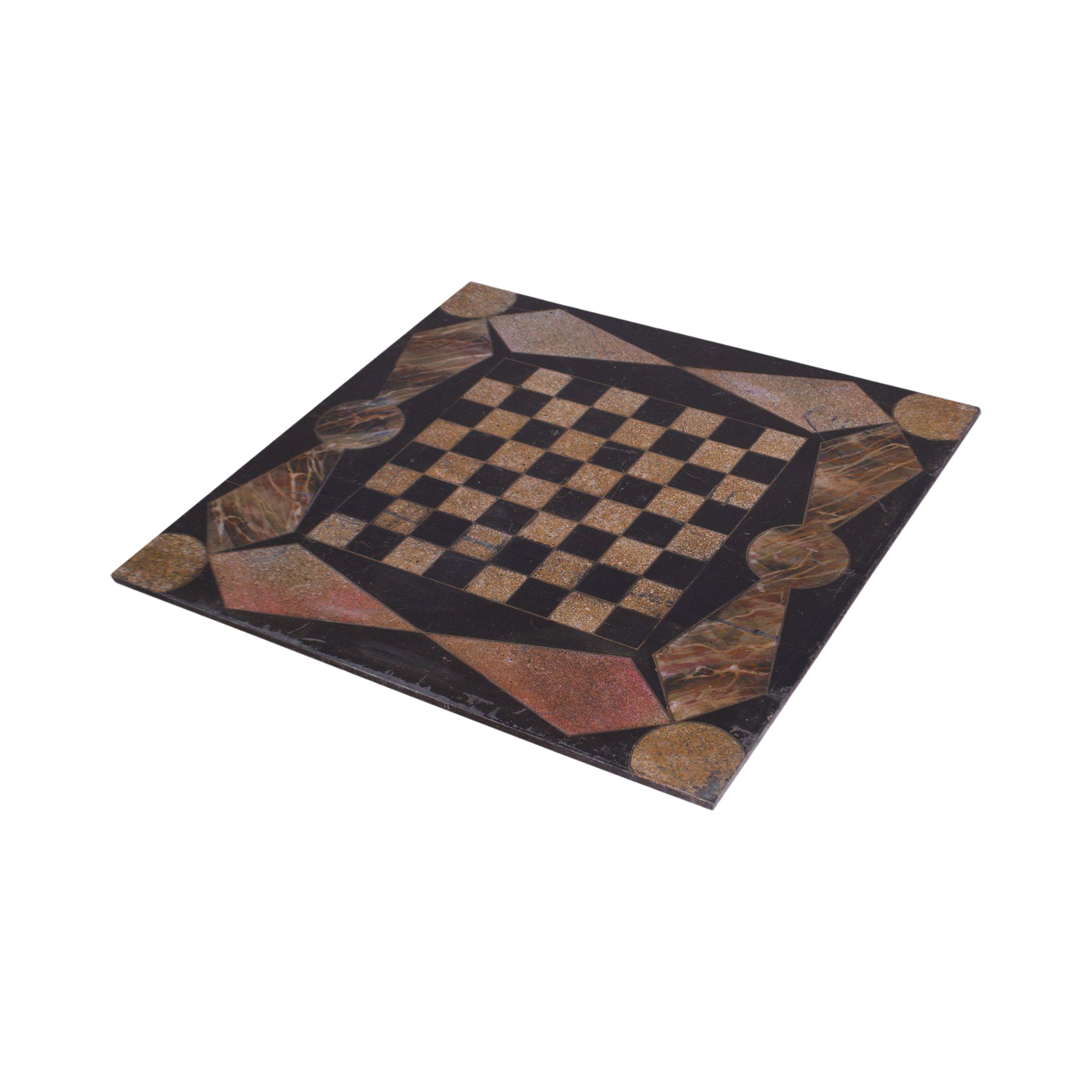 Antique Slate Chess Game Board (A) | Chairish