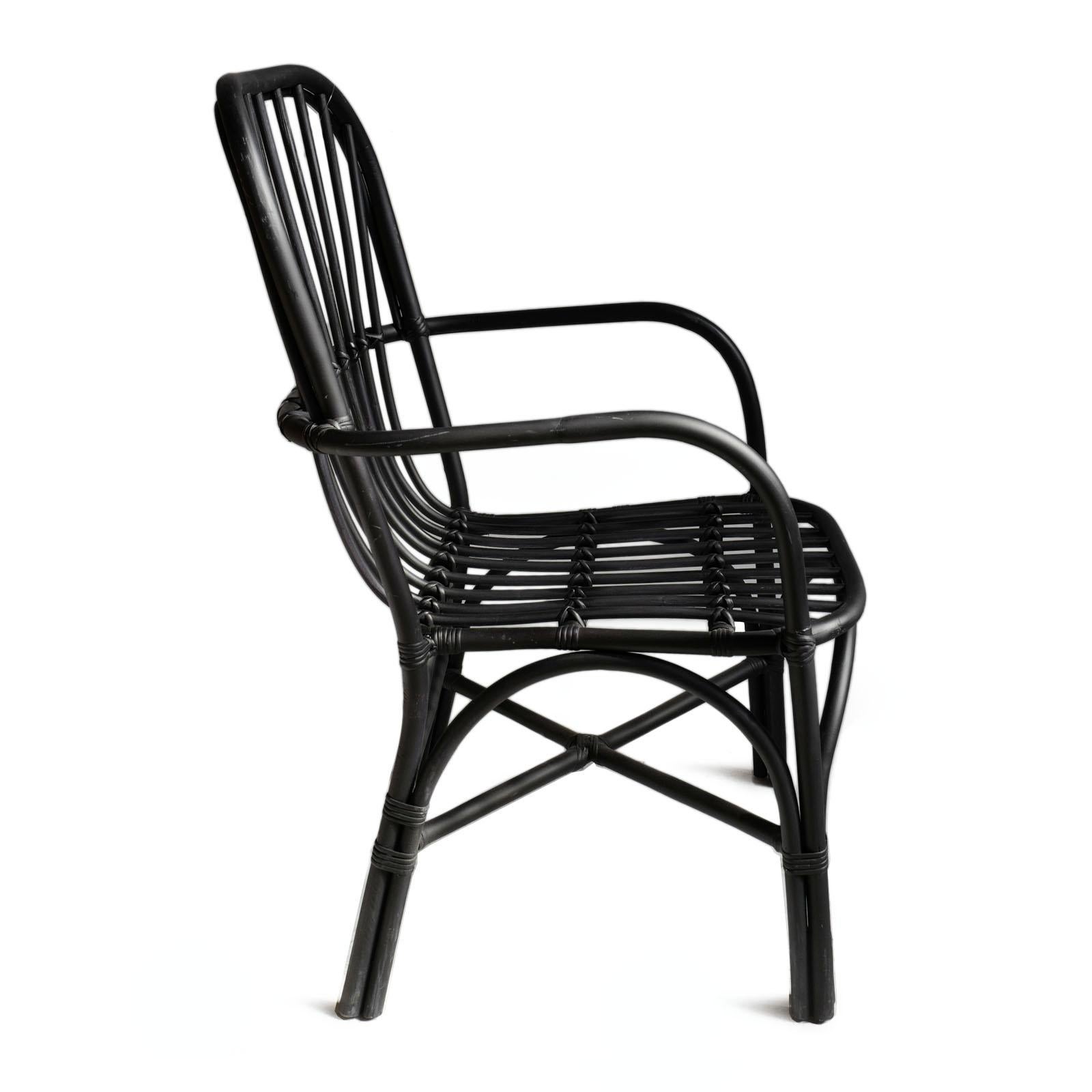 Black bamboo chair store
