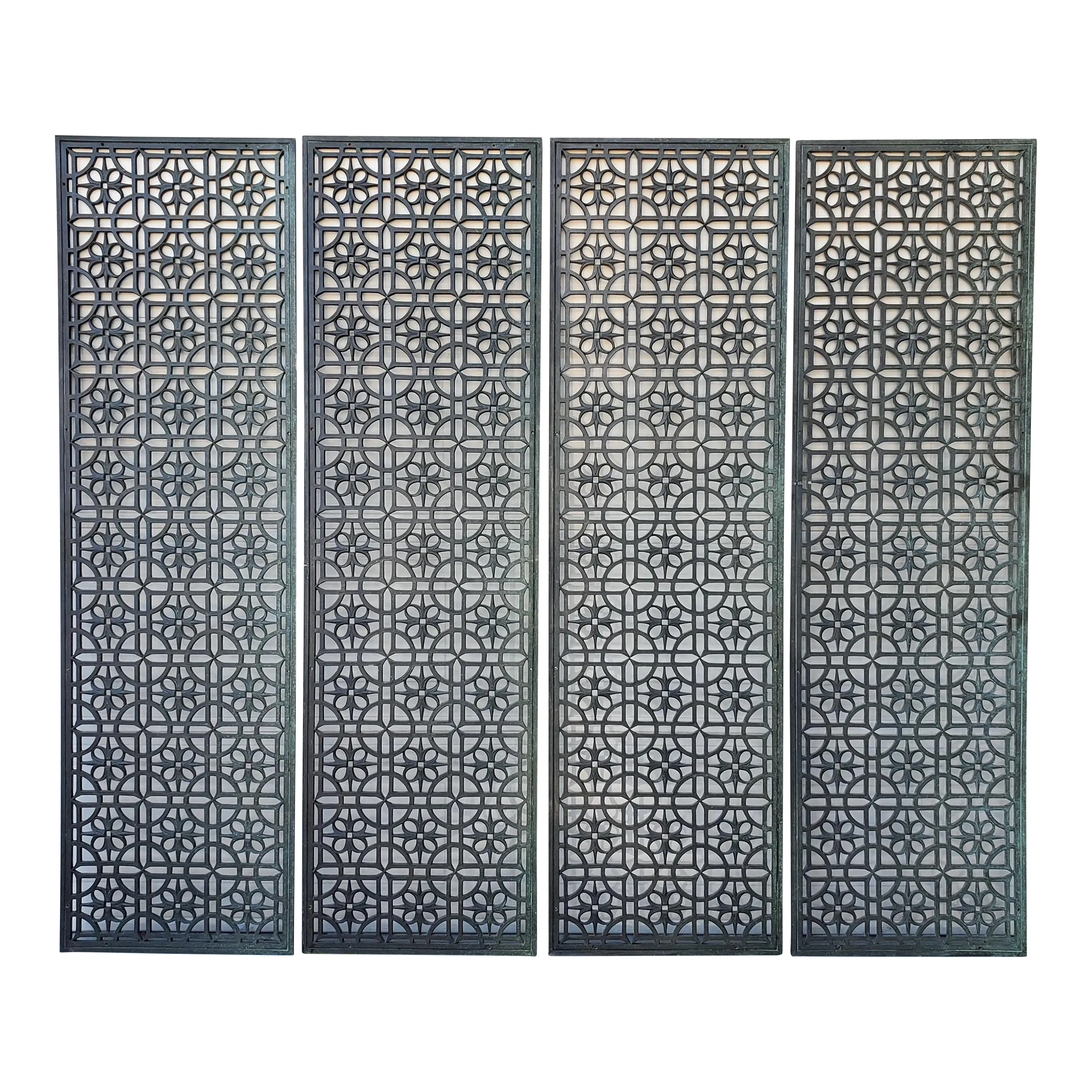 Late 19th Century Antique Heavy Large Cast Architectural Bronze Panels ...
