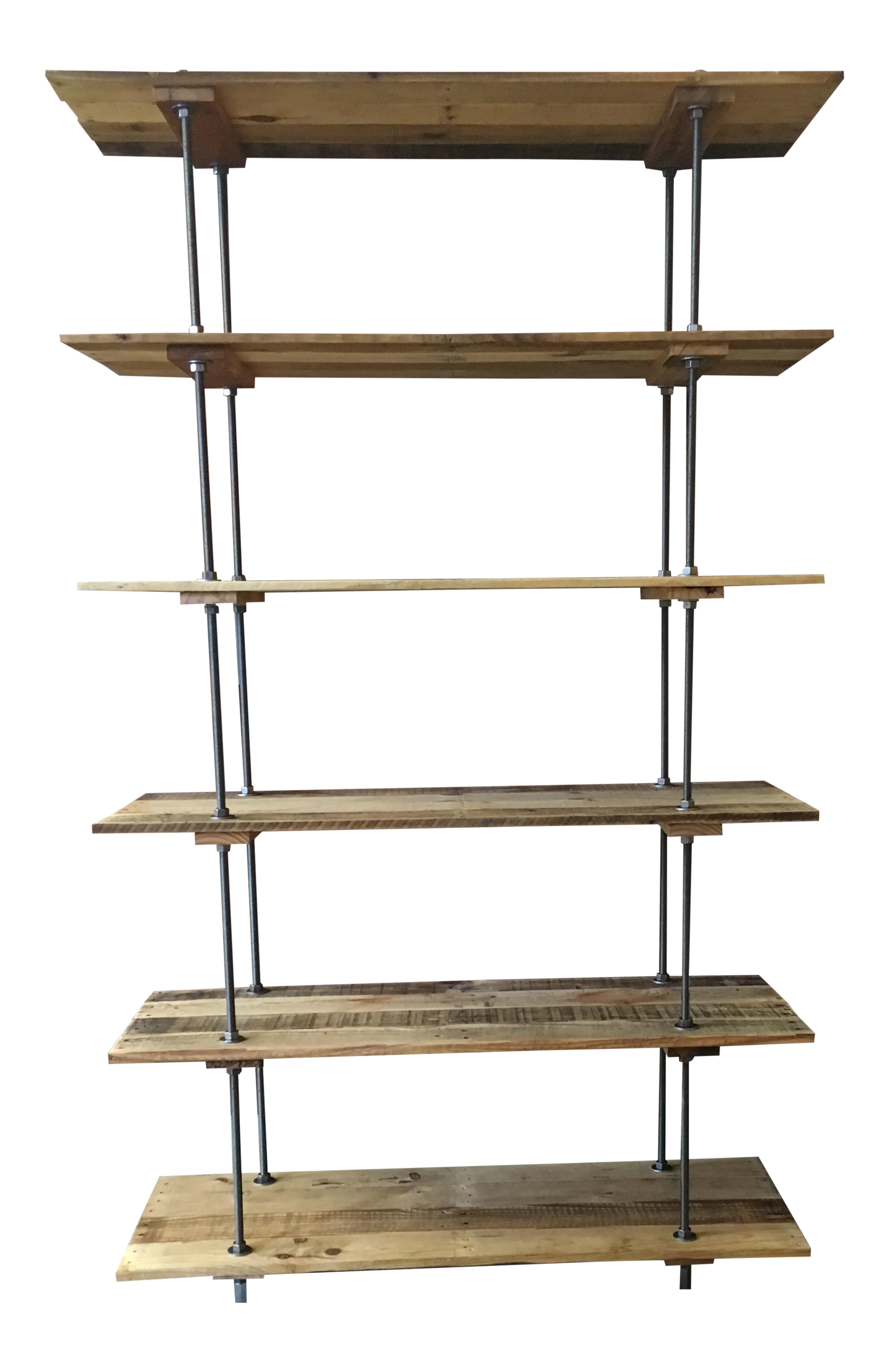Vintage Reclaimed Wood Bookshelf | Chairish