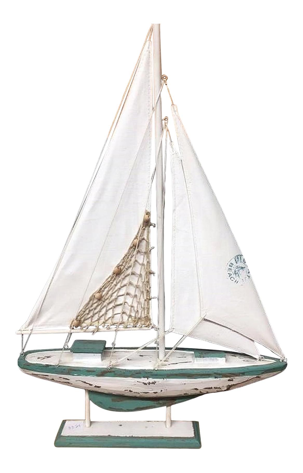 Vintage Model Cutter Rig Sailboat Model | Chairish