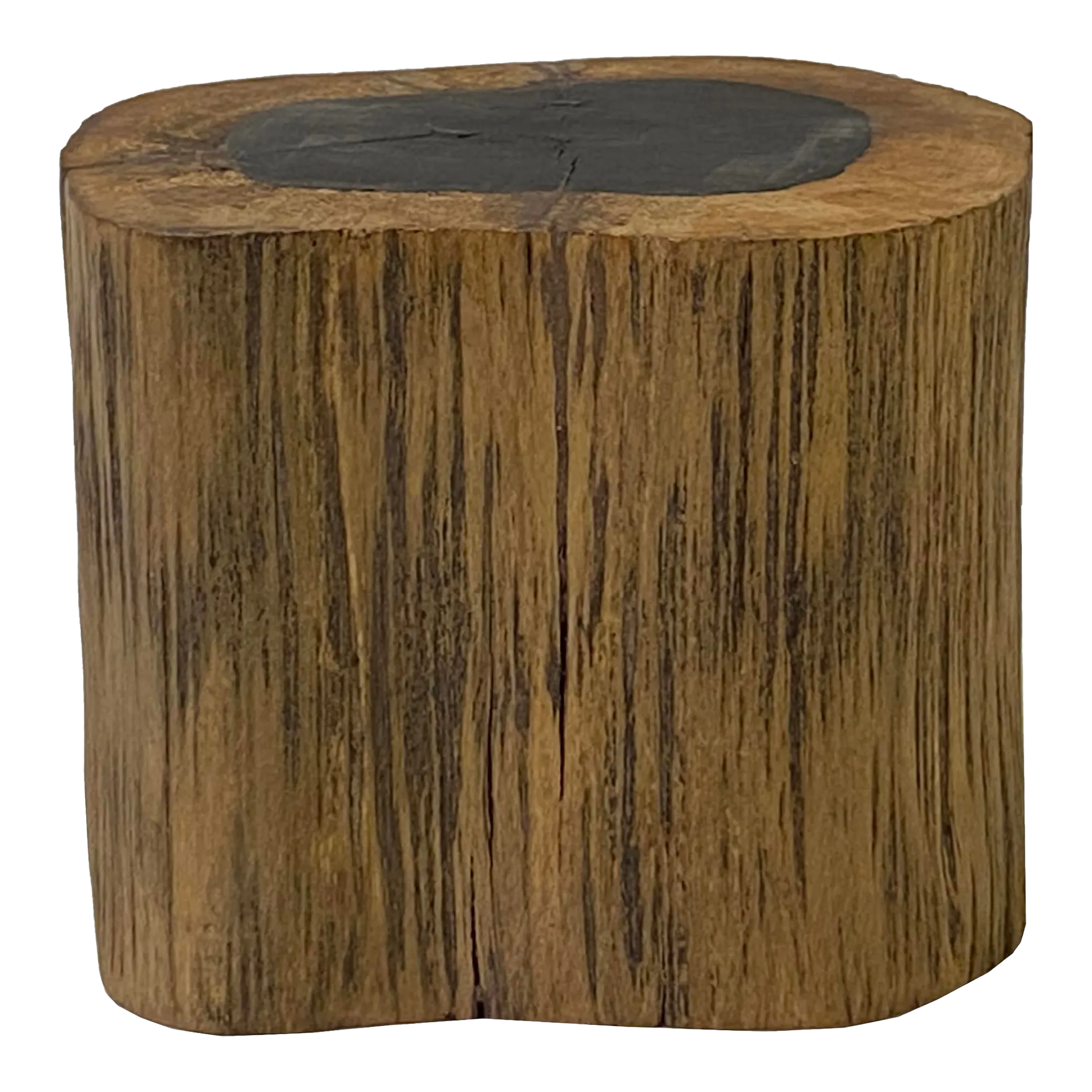 5" Natural Brown Wood Irregular Round Shape Table Top Stand Riser ...
