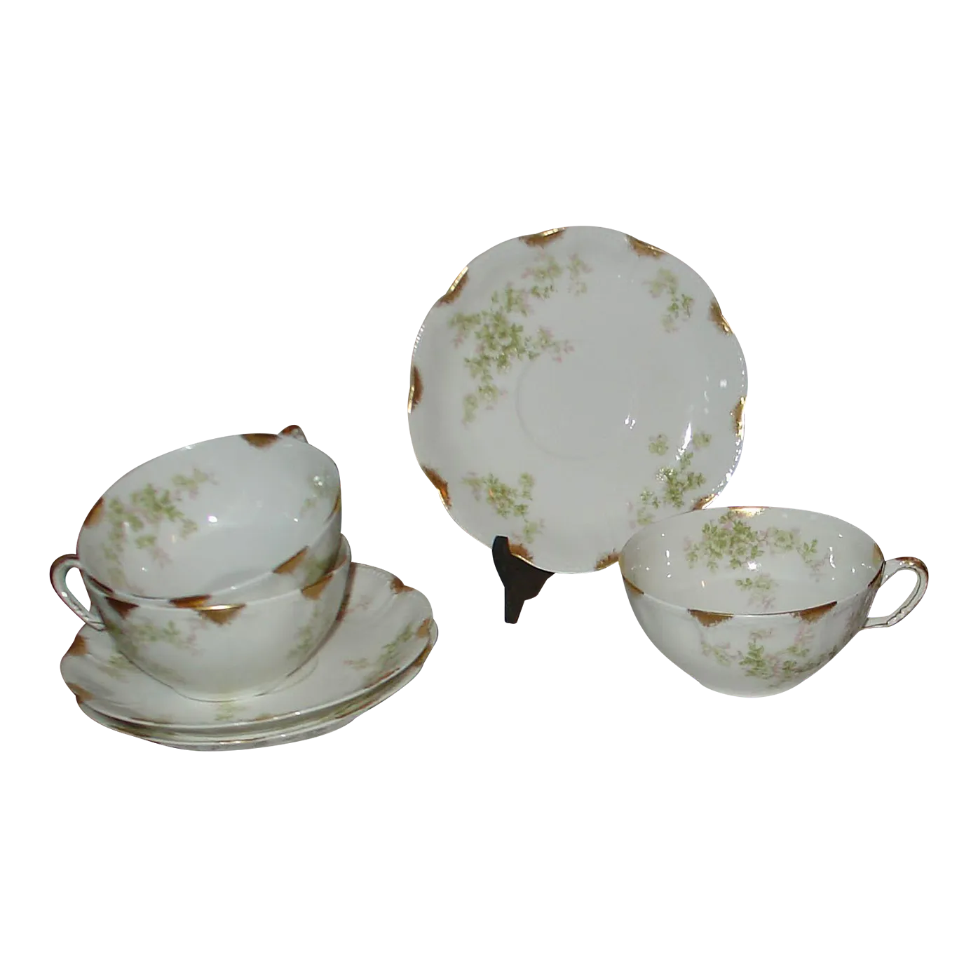 Vintage Haviland Limoges Cup and Saucer Set- 6 Pieces | Chairish