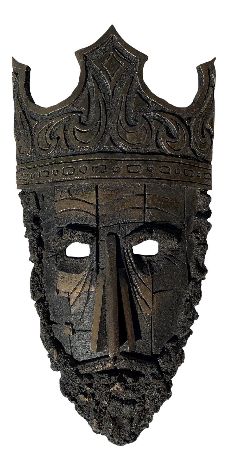 Mid-Century Brutalist Mask | Chairish