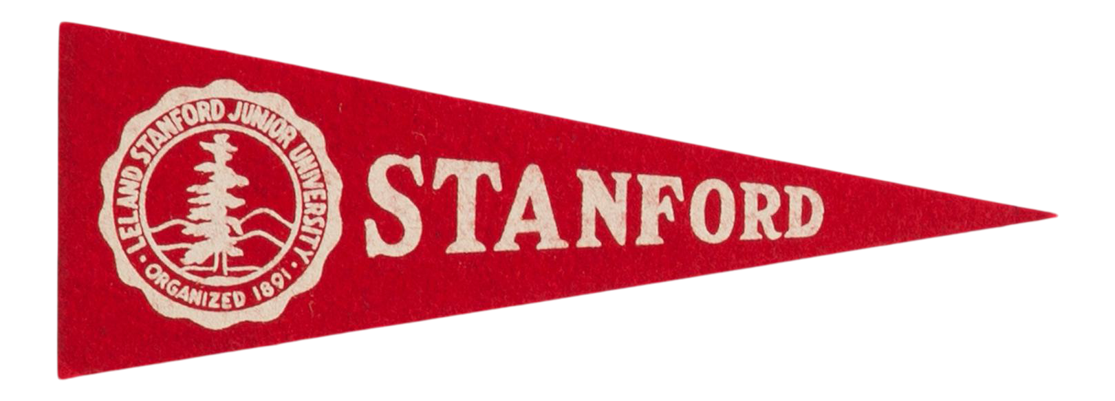 Vintage Stanford University Felt Flag | Chairish