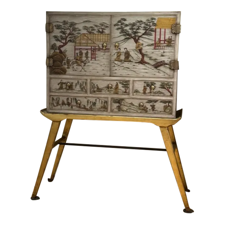 Alfonso Marina Sheung Wan Bar Cabinet | Chairish