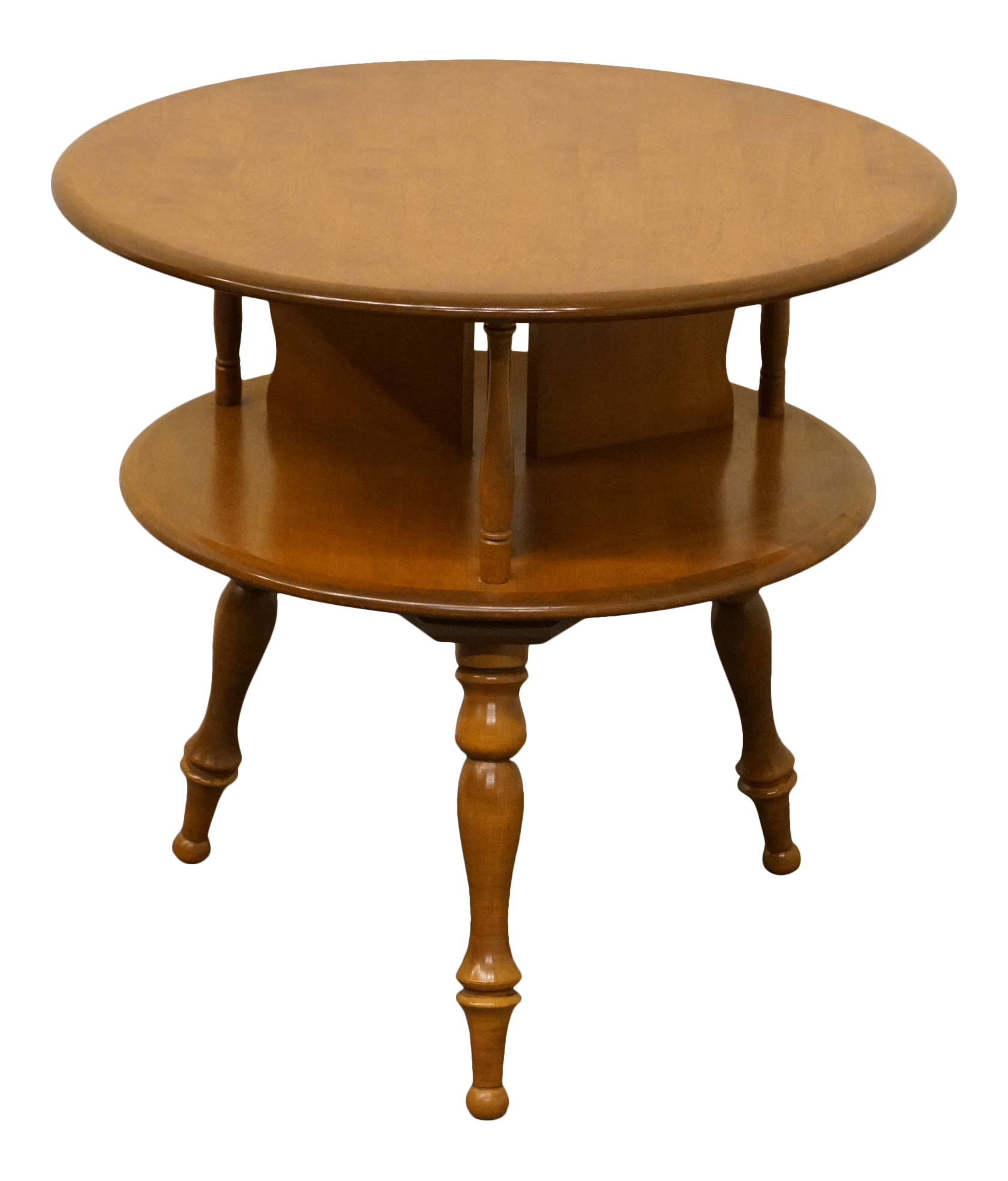 Baumritter Ethan Allen Colonial Style 28 Accent Drum Table 1542
