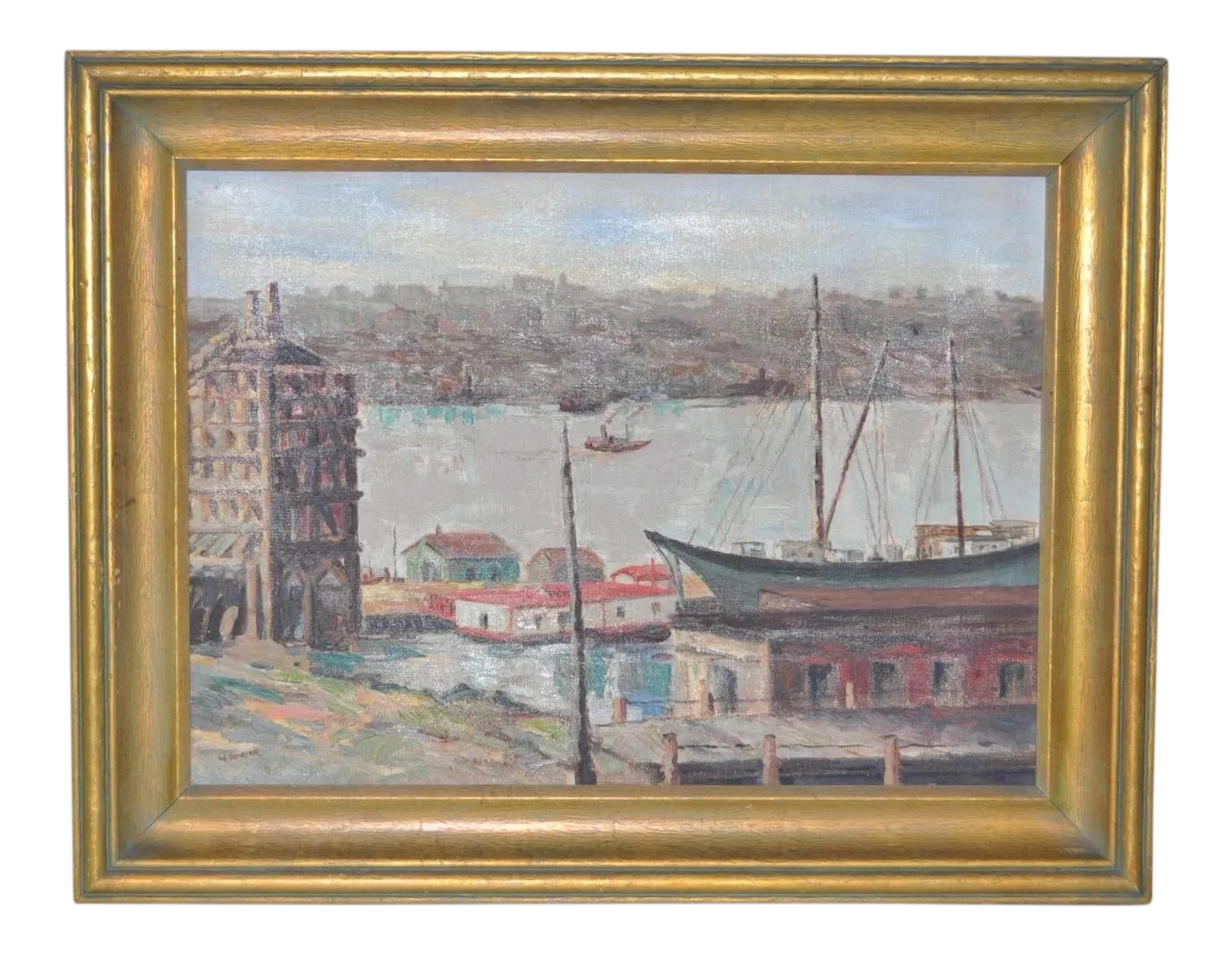 Winifred Lucy Shaffer Original Oil Painting C.1950s | Chairish