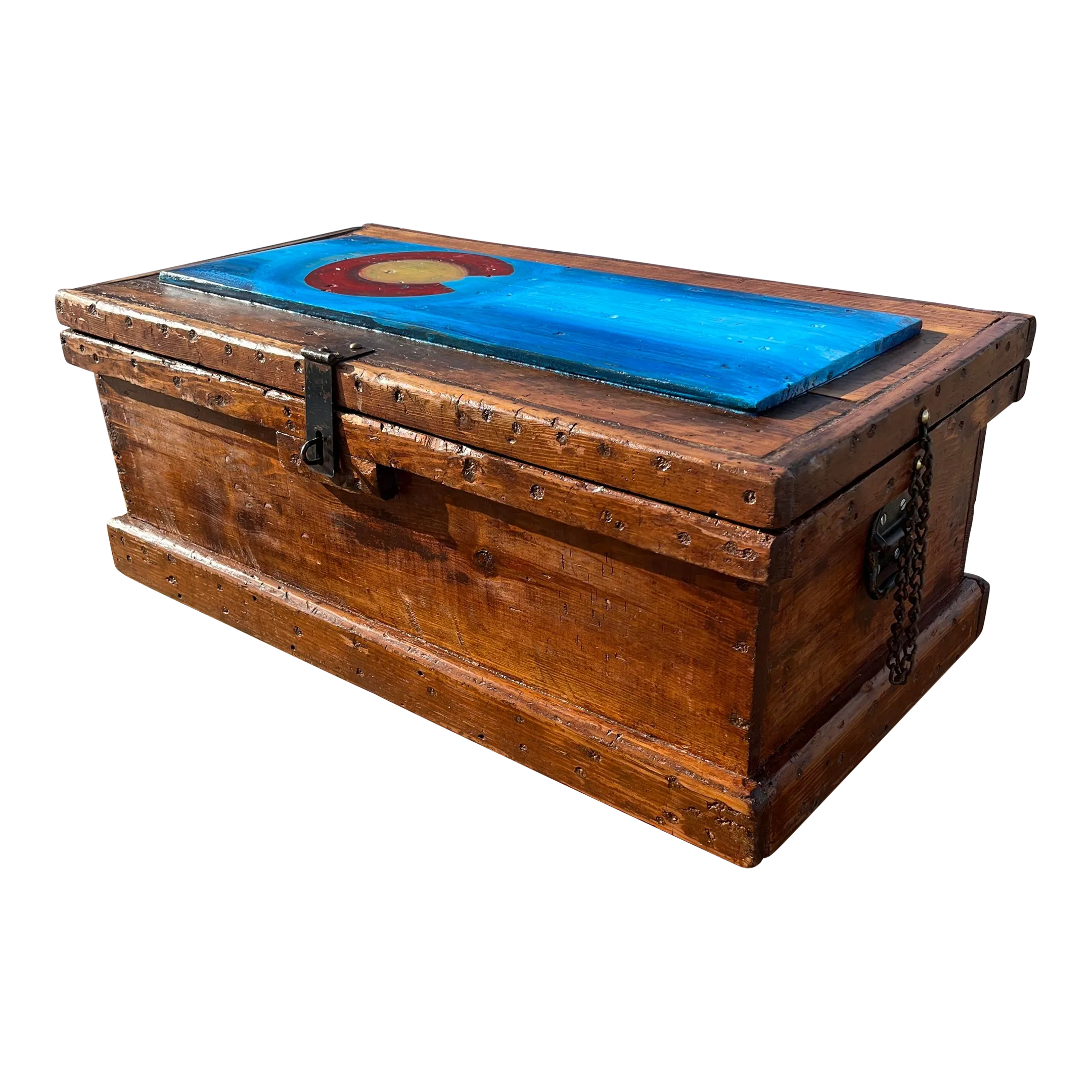 Antique Carpenter’s Chest in Solid Pine Circa Late 1800s | Chairish