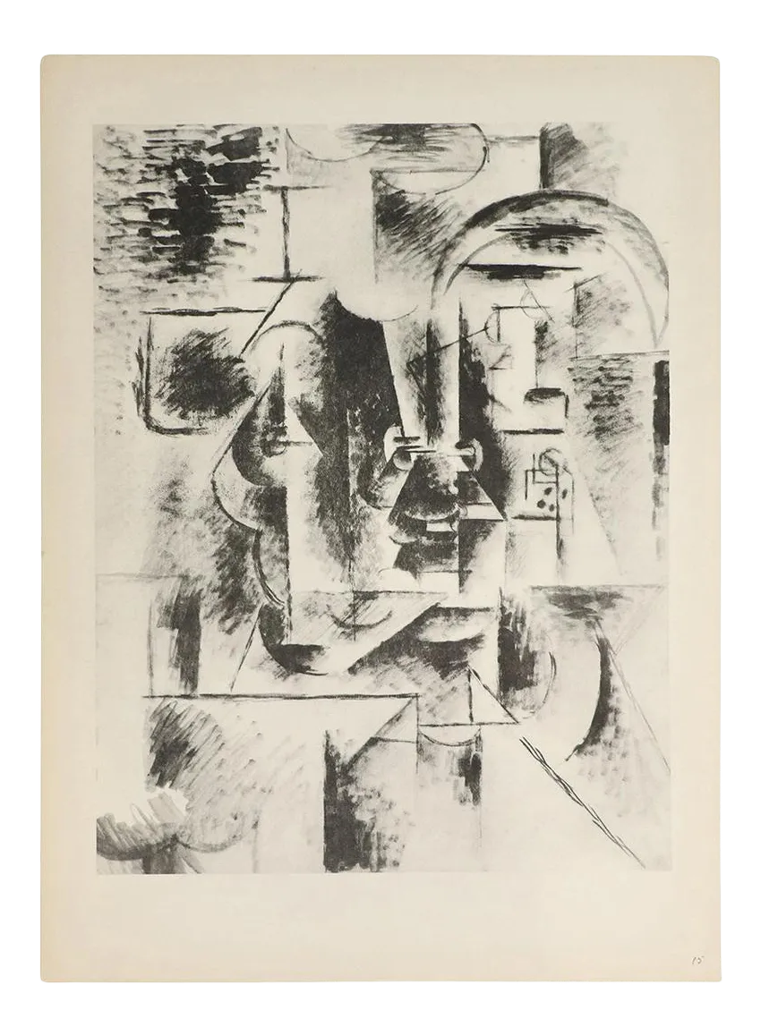 Mid 20th Century "Man With the Mustache" Lithograph After Pablo Picasso ...