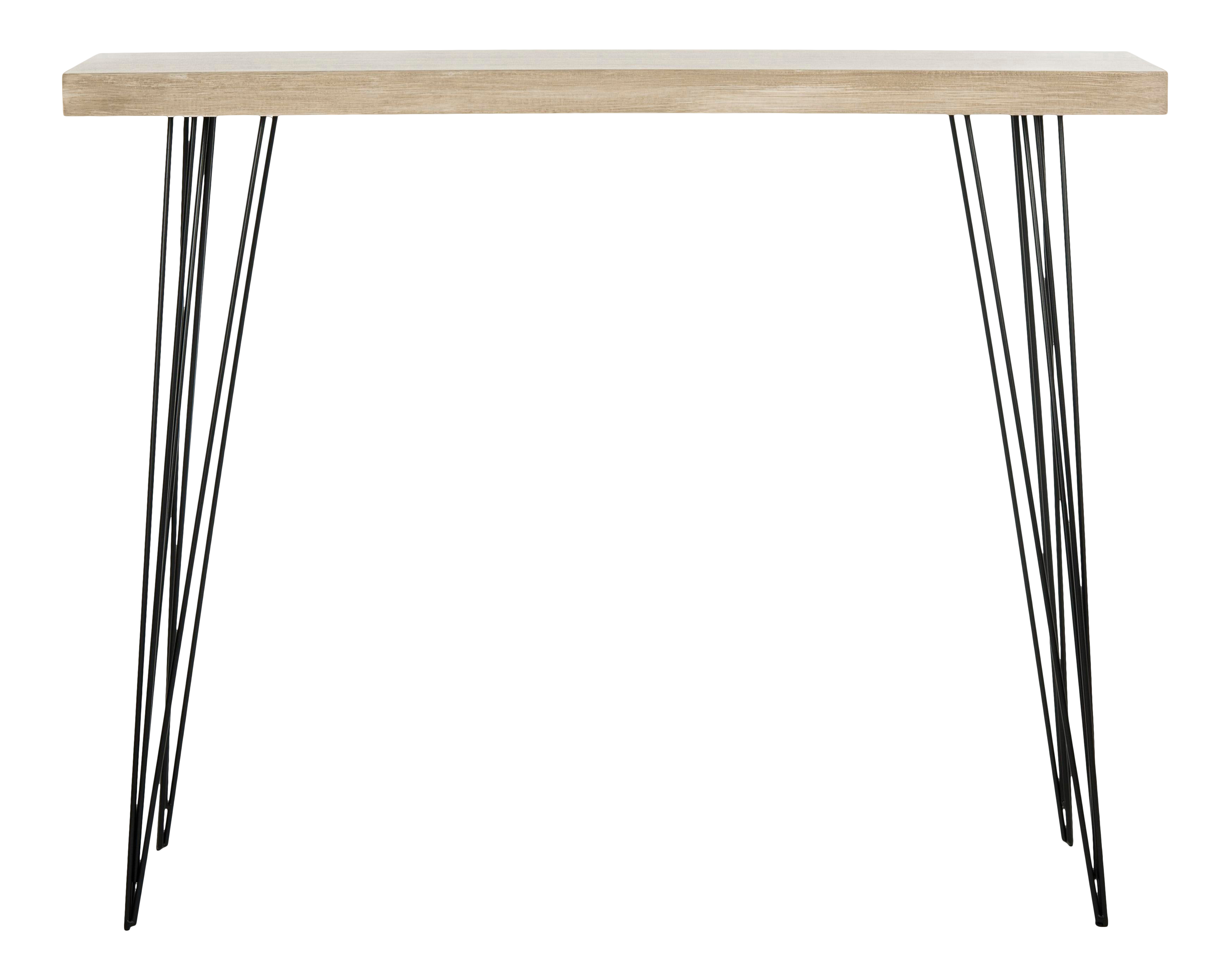 Hairpin Leg Console in Light Brown | Chairish